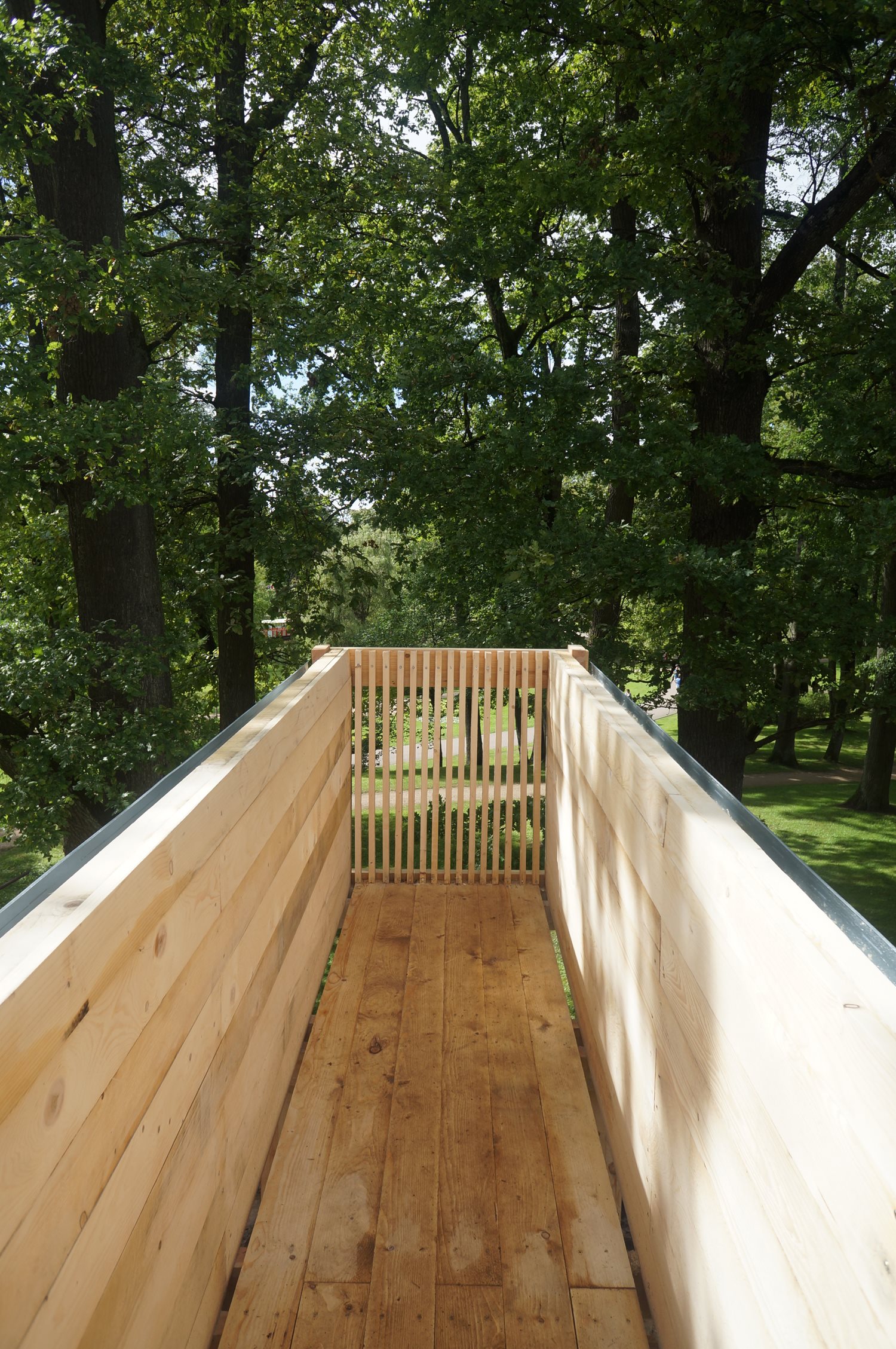 Building Works Unit completes sliding timber folly