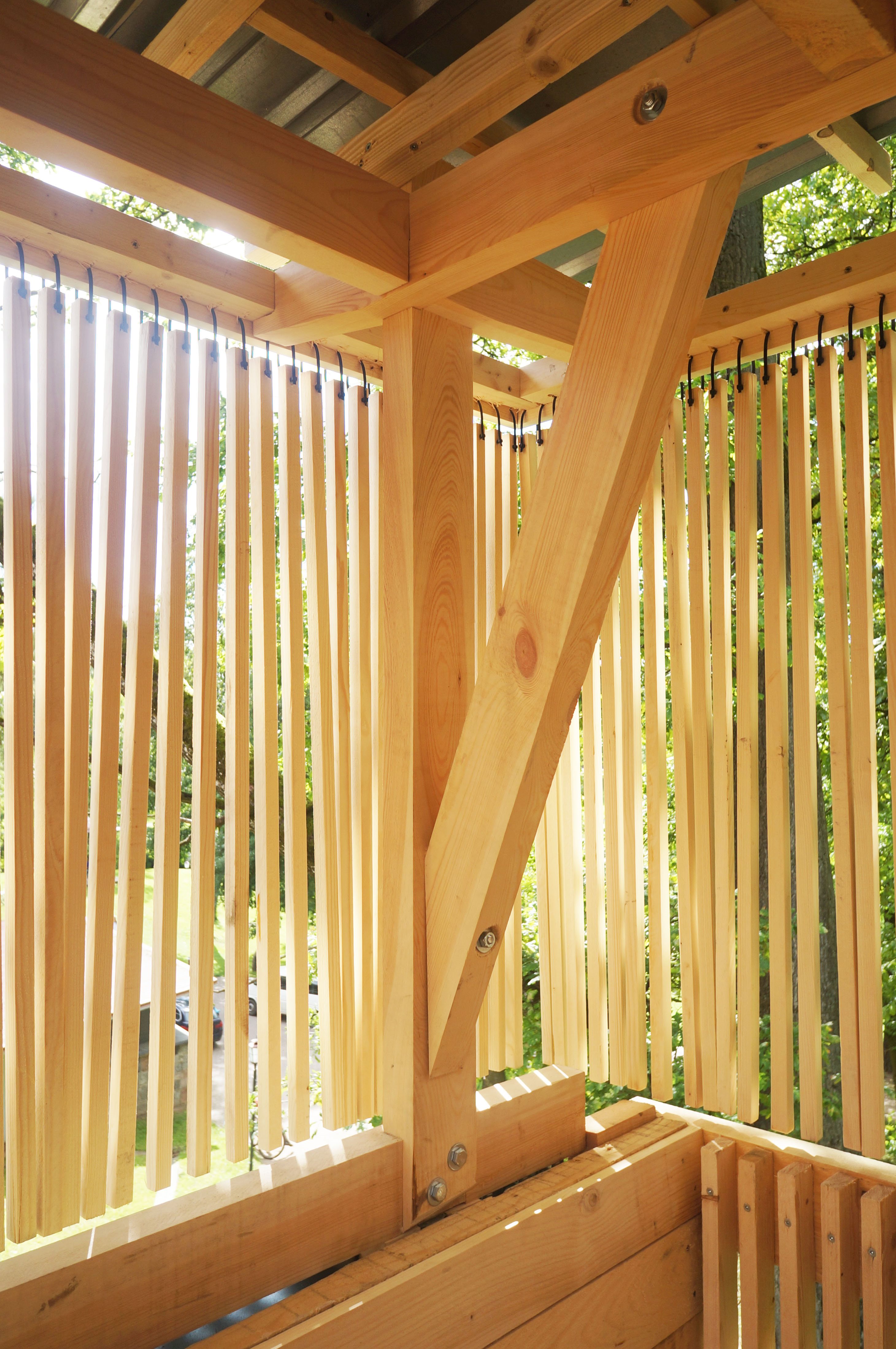 Building Works Unit completes sliding timber folly