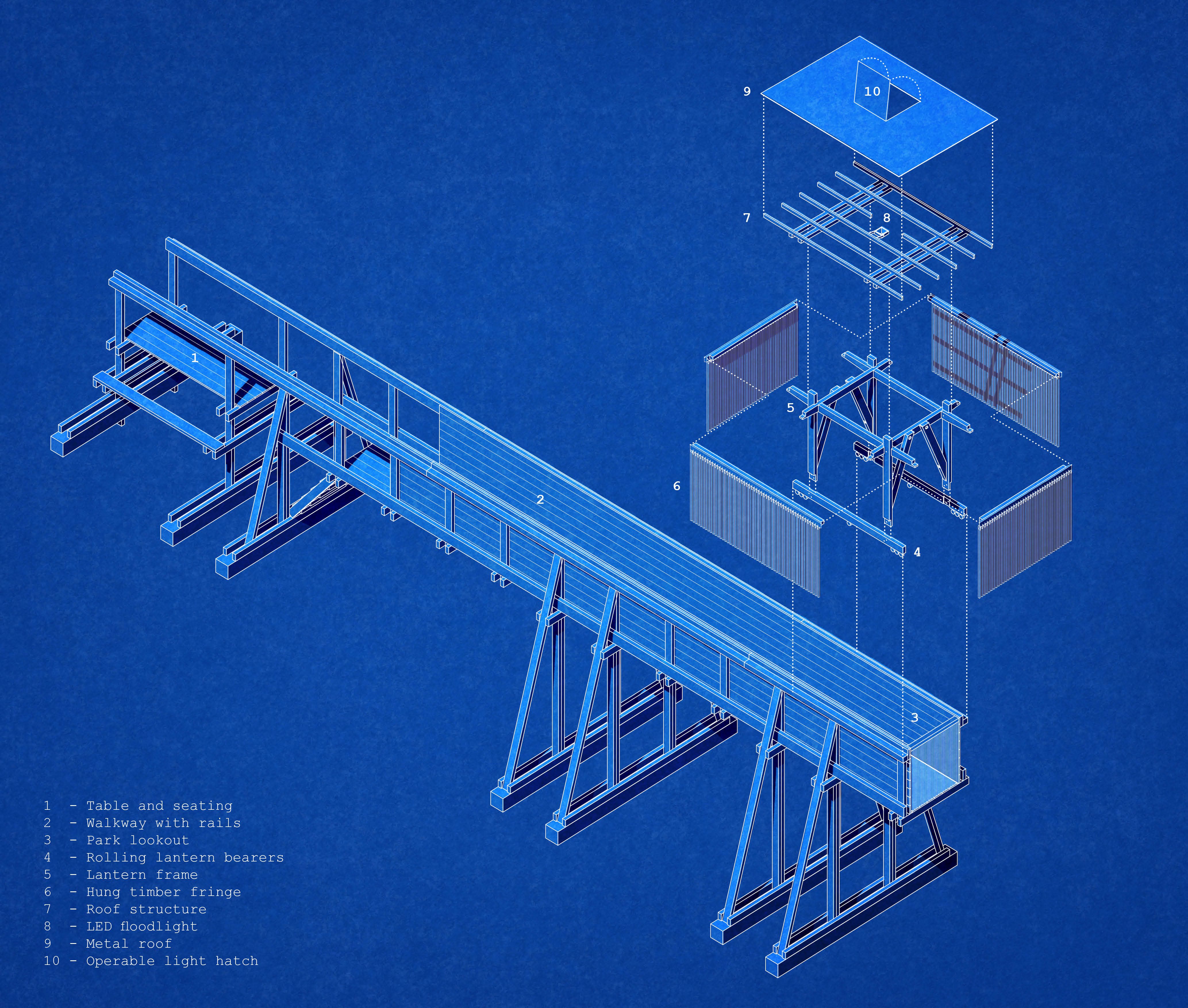 Building Works Unit completes sliding timber folly