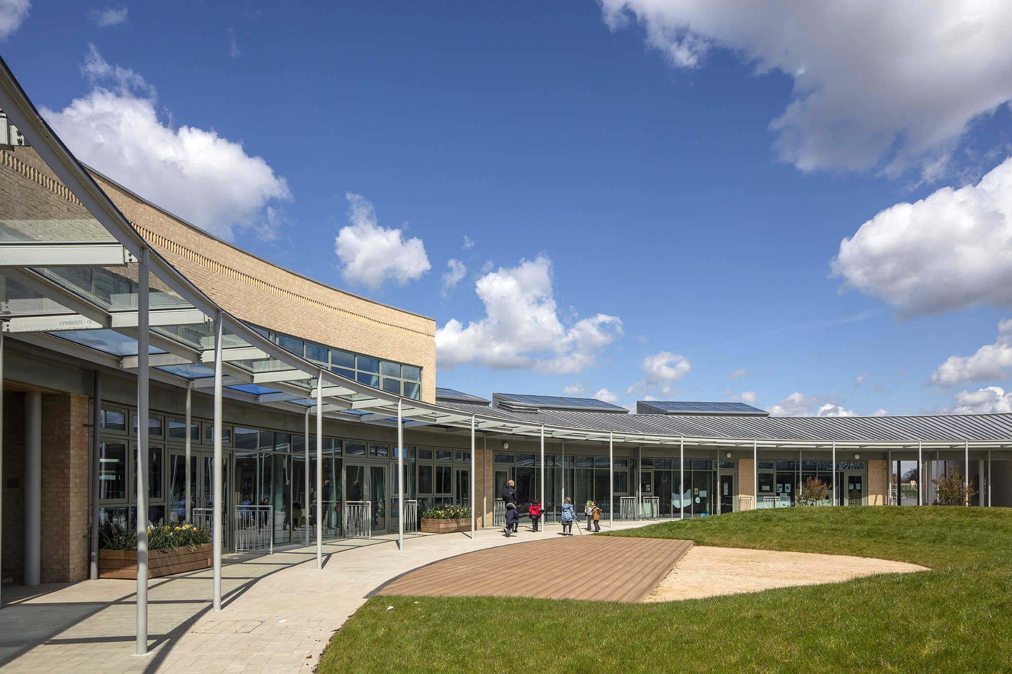Marks Barfield's first piece in the North West Cambridge masterplan