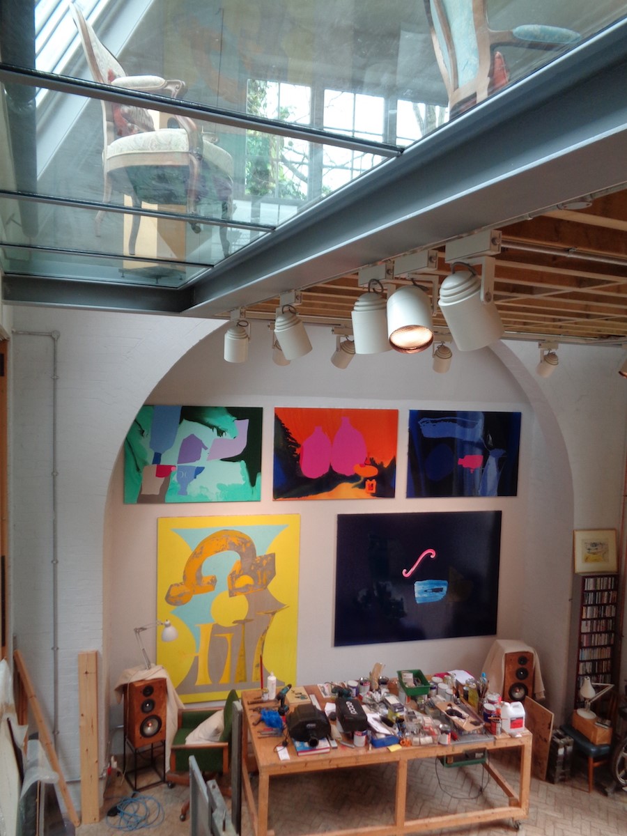 Stairs become storage in Syte Architects’ artist studio conversion