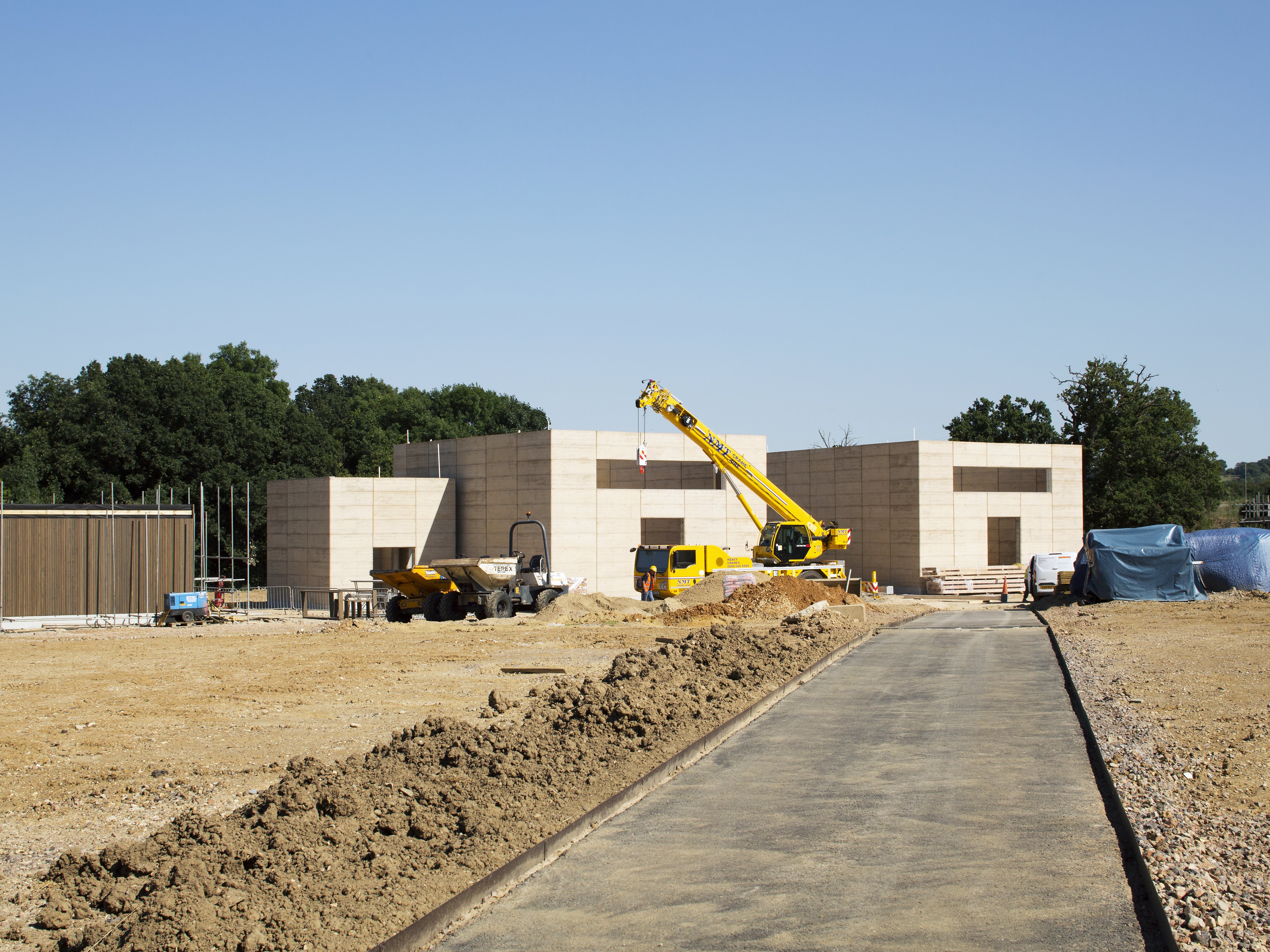 On site at Waugh Thistleton’s extension of the Bushey Jewish Cemetery