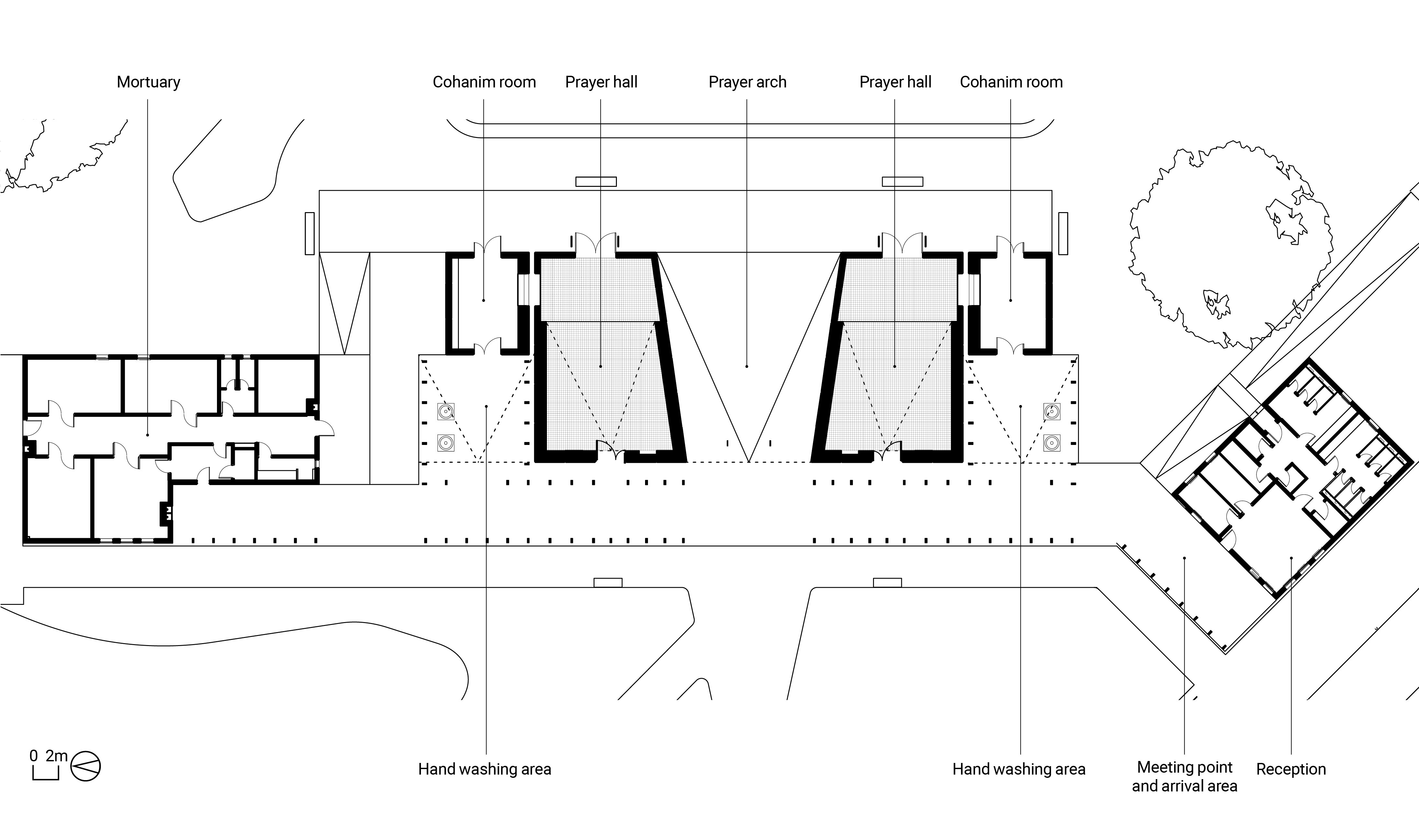 On site at Waugh Thistleton’s extension of the Bushey Jewish Cemetery