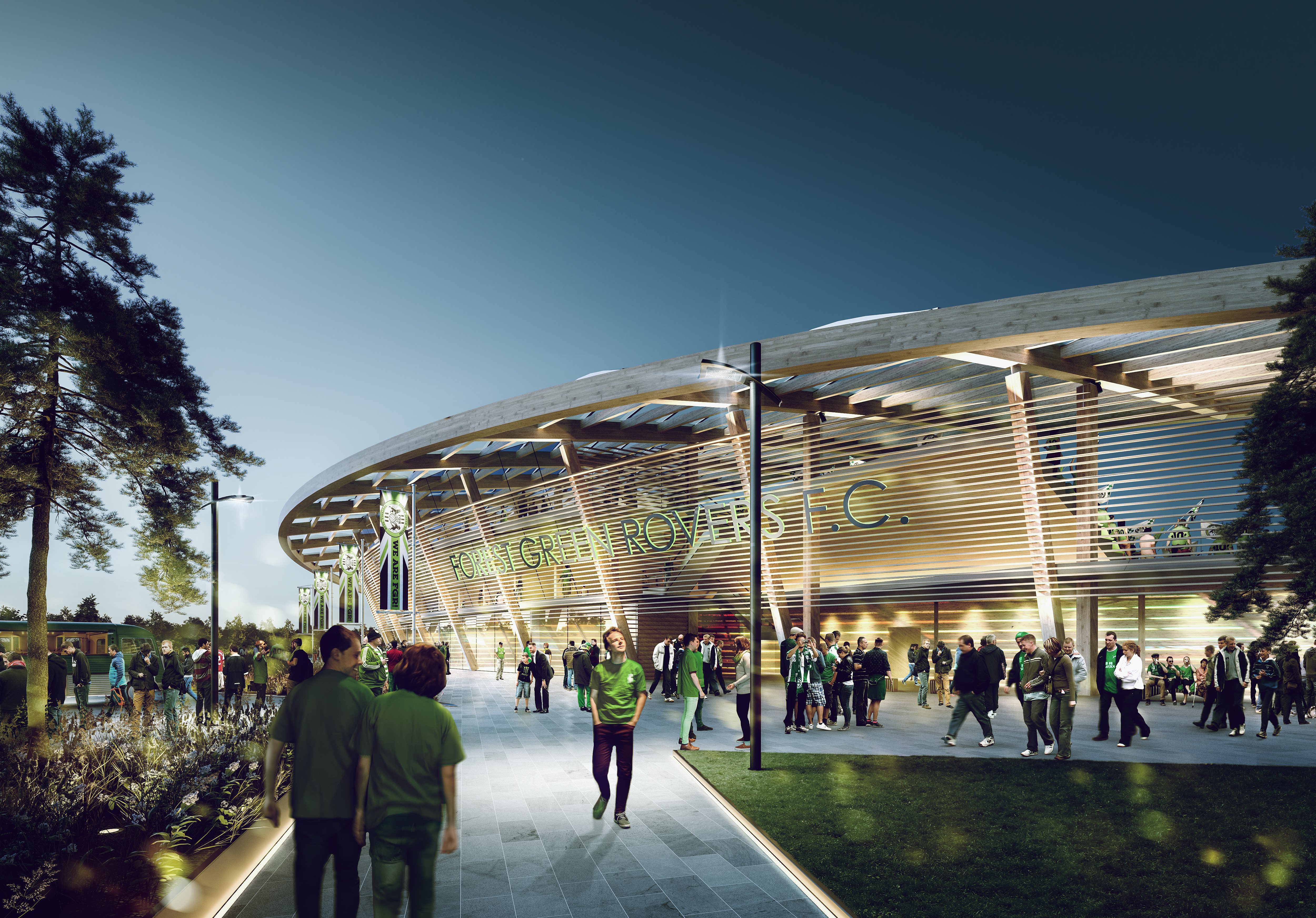 Zaha Hadid Architects wins Forest Green contest with all-wood stadium