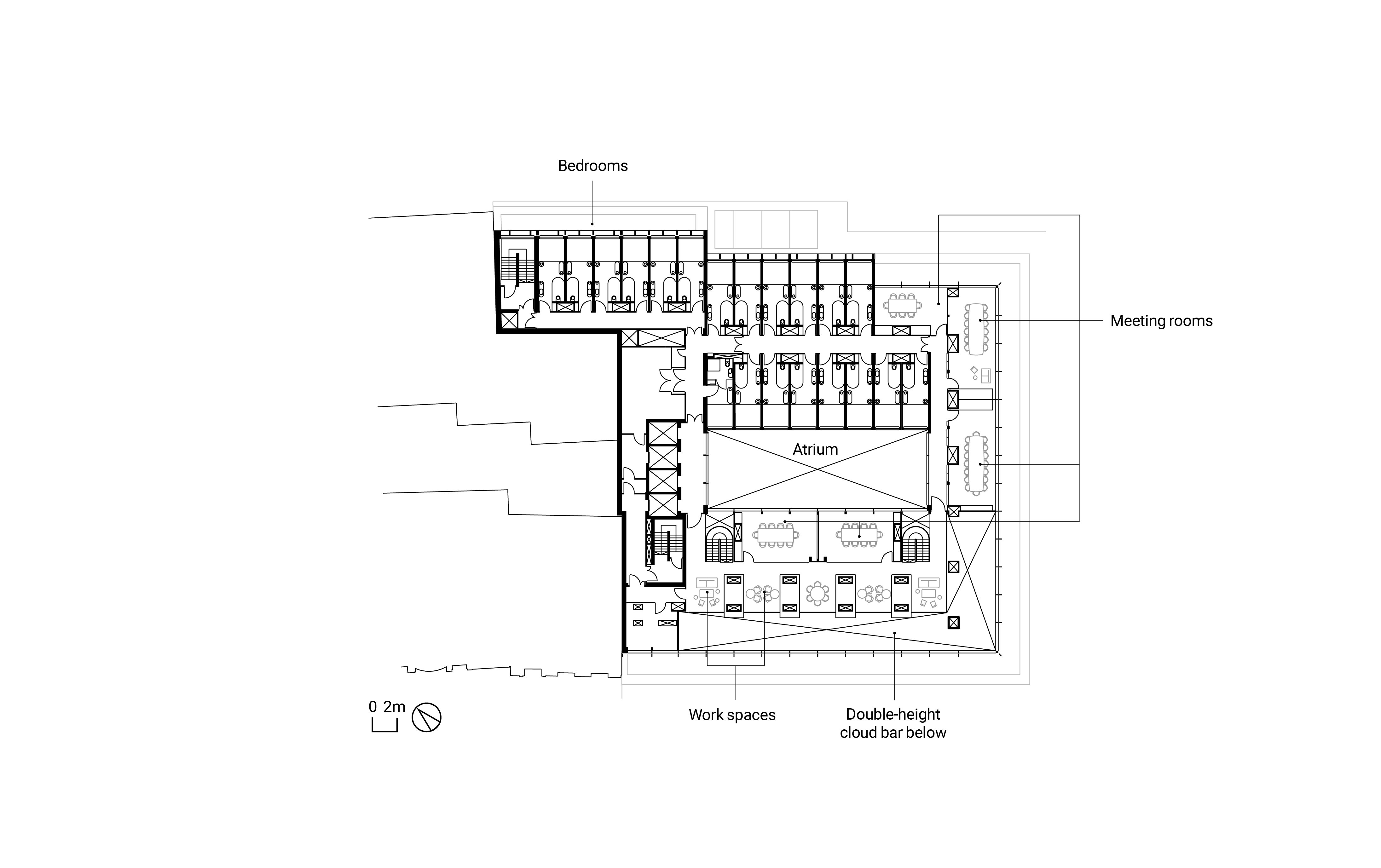 Shared space, 14sqm bedrooms: Sheppard Robson’s hotel for millennials