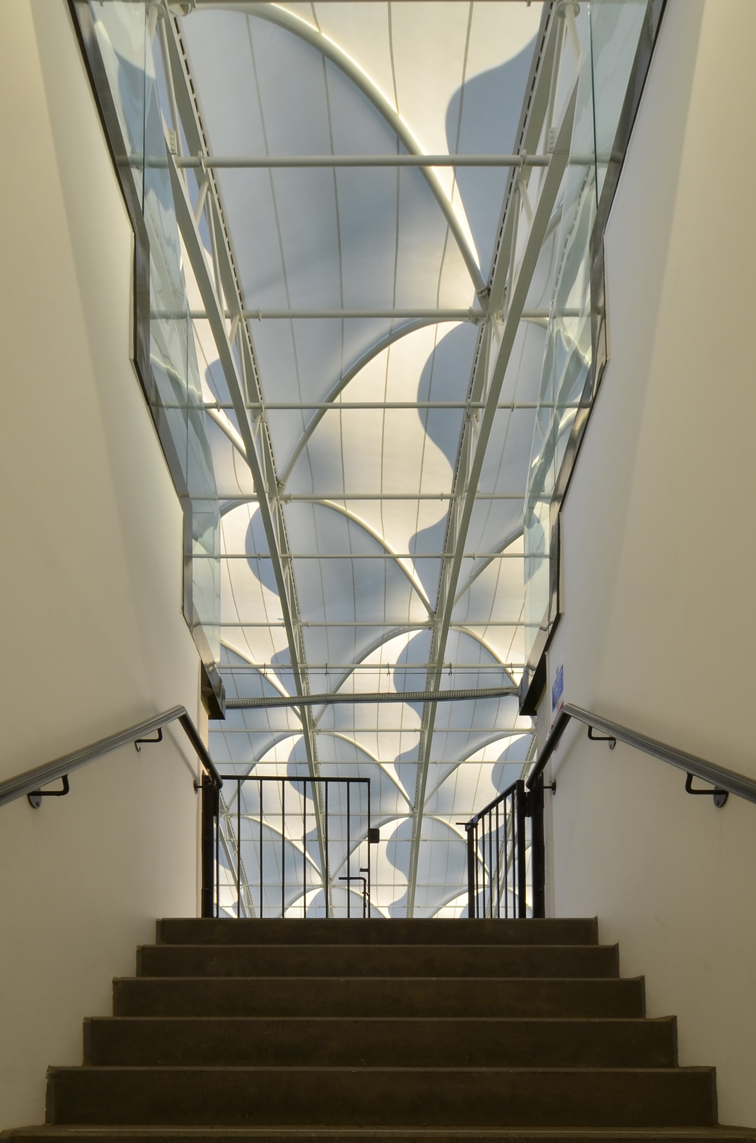 Reiach and Hall's sculptural roof is based on a legendary free kick