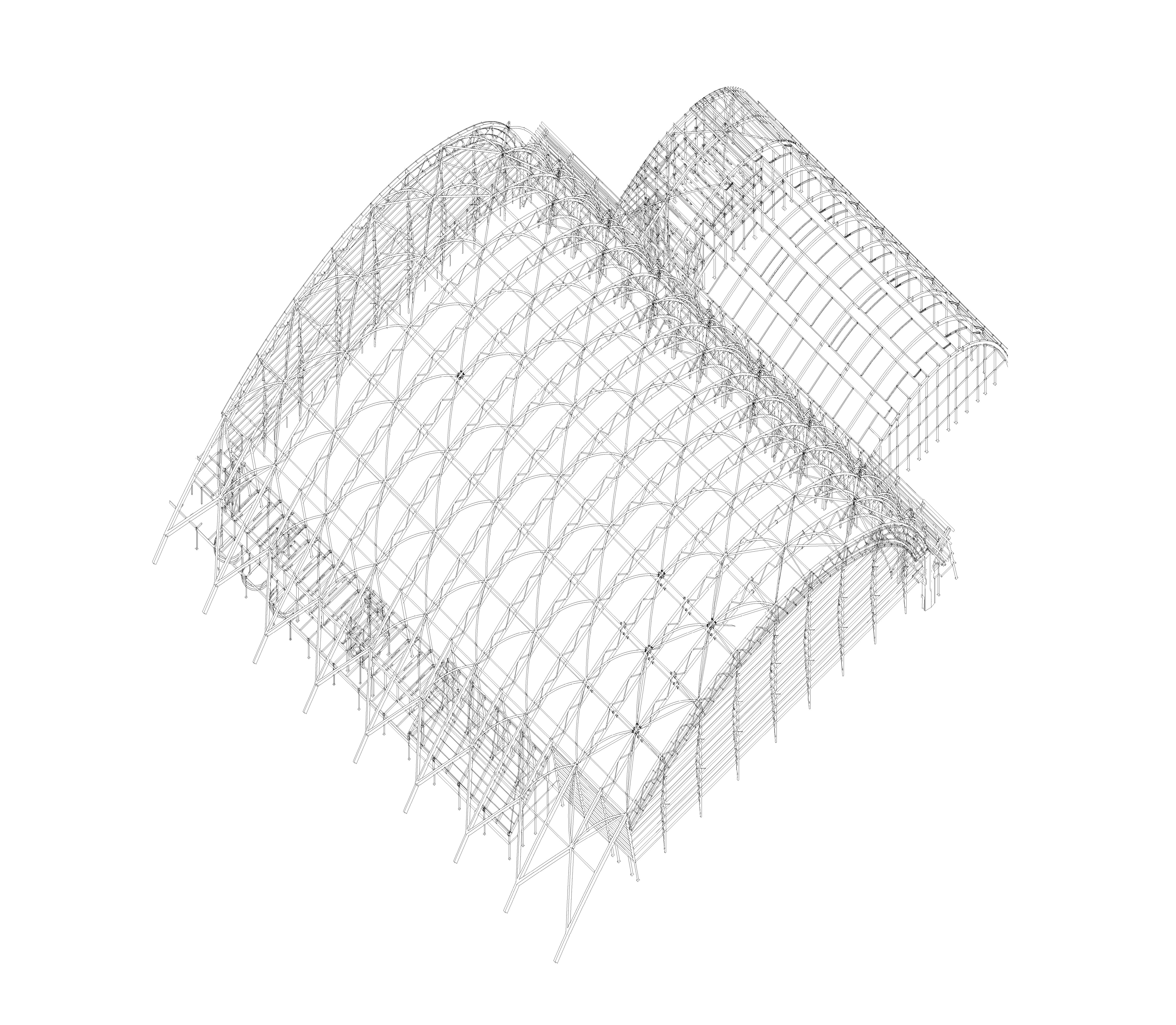 Reiach and Hall's sculptural roof is based on a legendary free kick