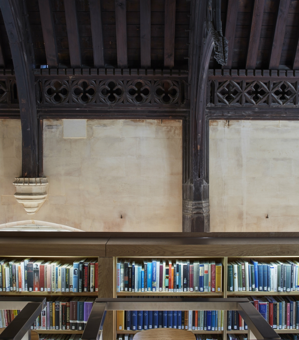Wright & Wright deftly weaves old and new at Magdalen College's library