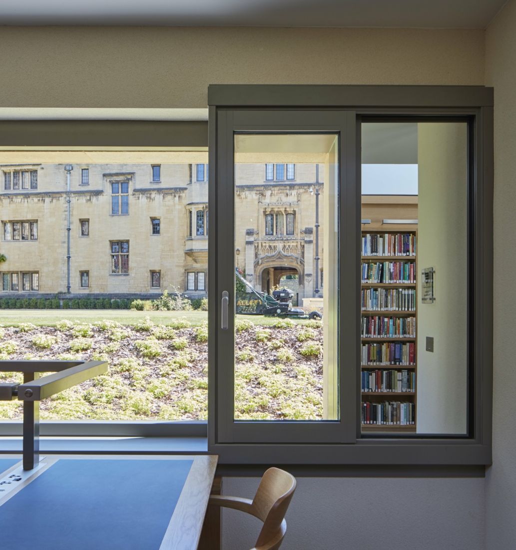 Wright & Wright deftly weaves old and new at Magdalen College's library