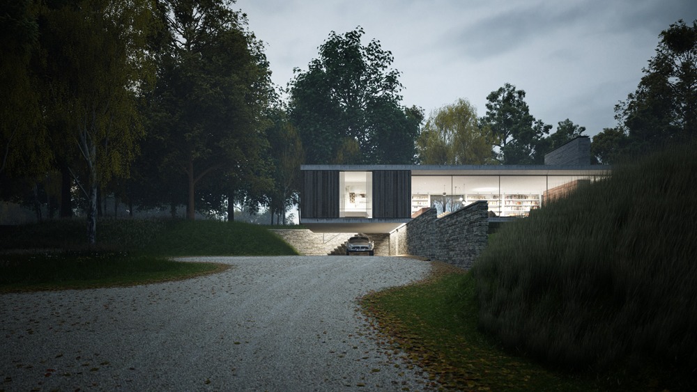 Ström Architects unwraps £750k cantilevered Dorset house