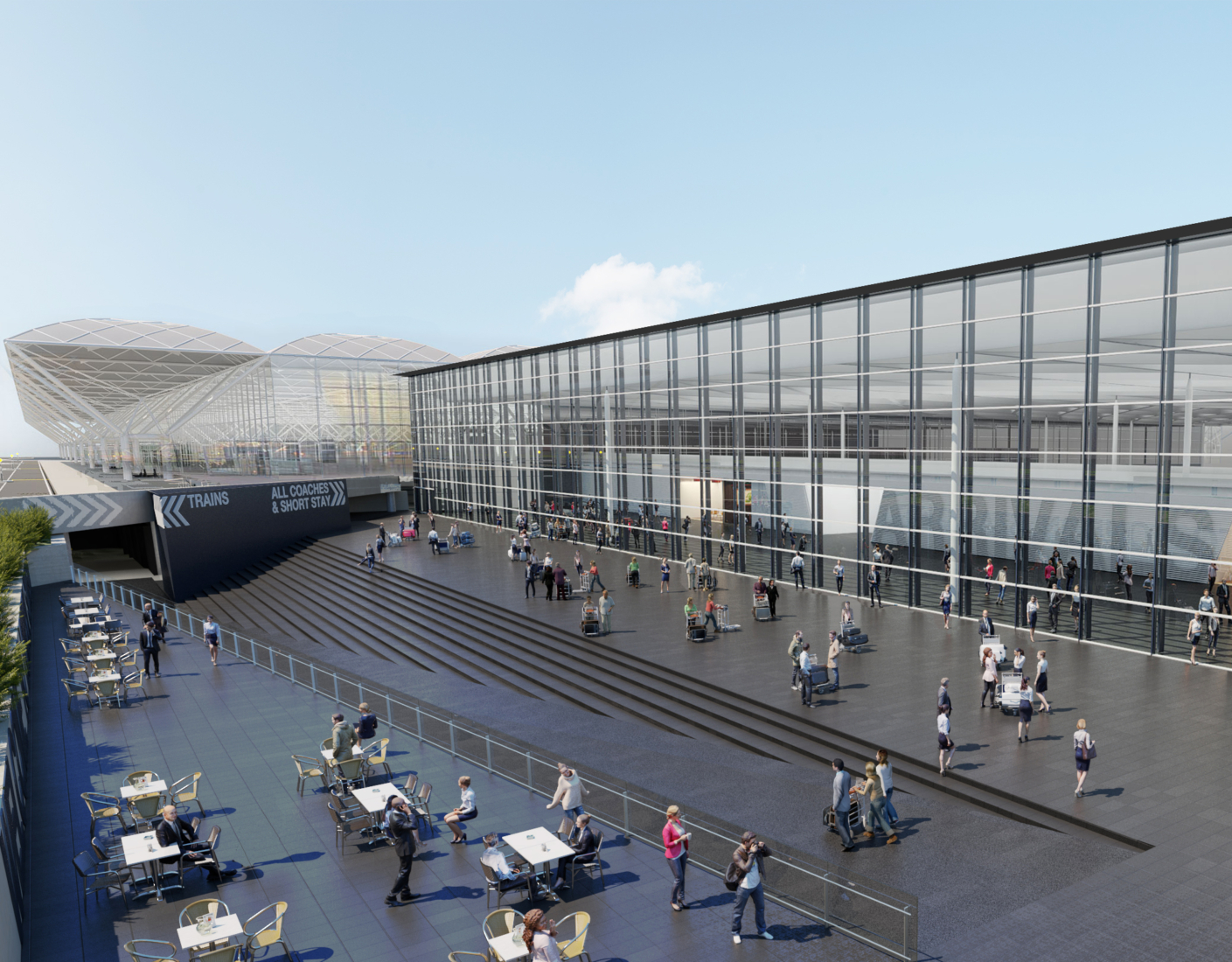 Pascall + Watson's £130m Stansted arrivals building wins planning