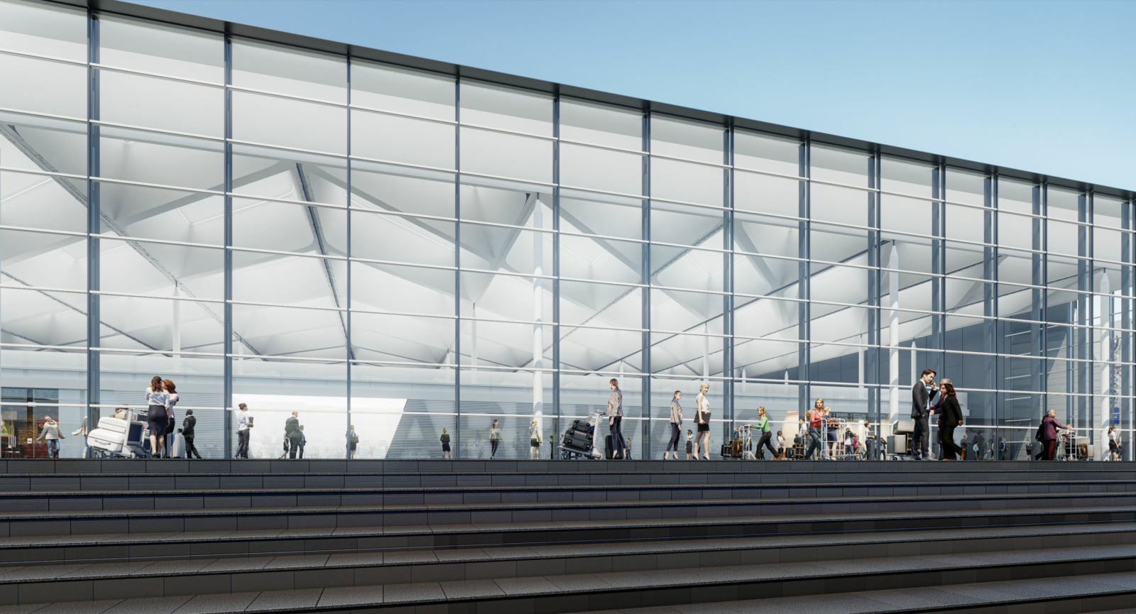 Pascall + Watson's £130m Stansted arrivals building wins planning