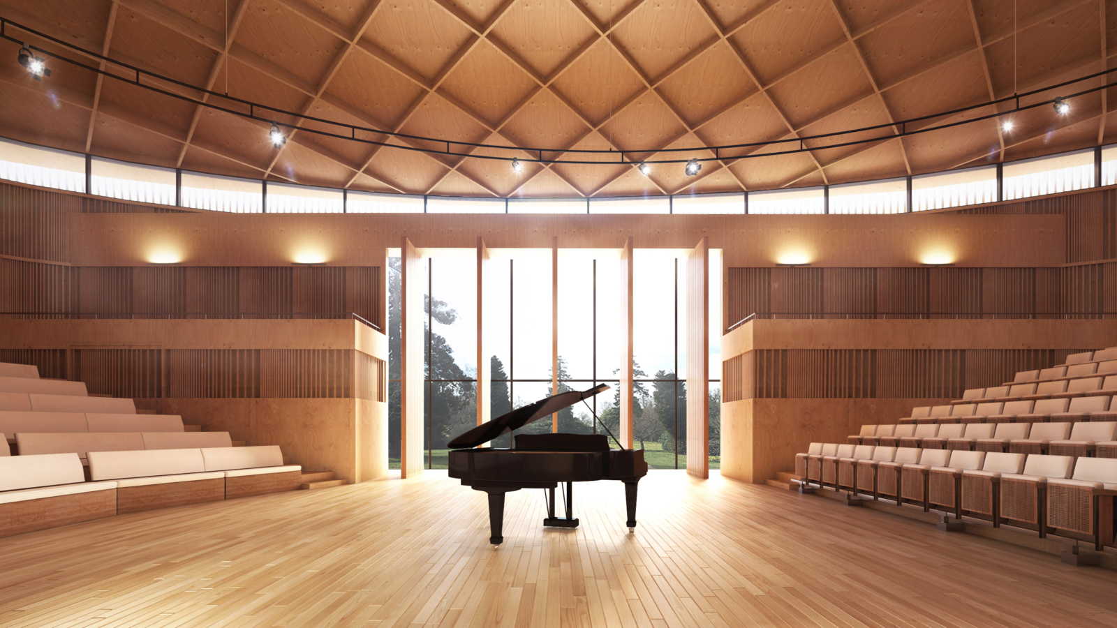 Guy Hollaway reveals contest-winning Benenden School hall