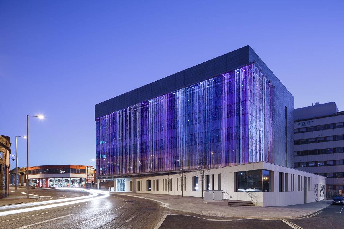 CPMG’s £30 million new bioscience centre lights up Nottingham