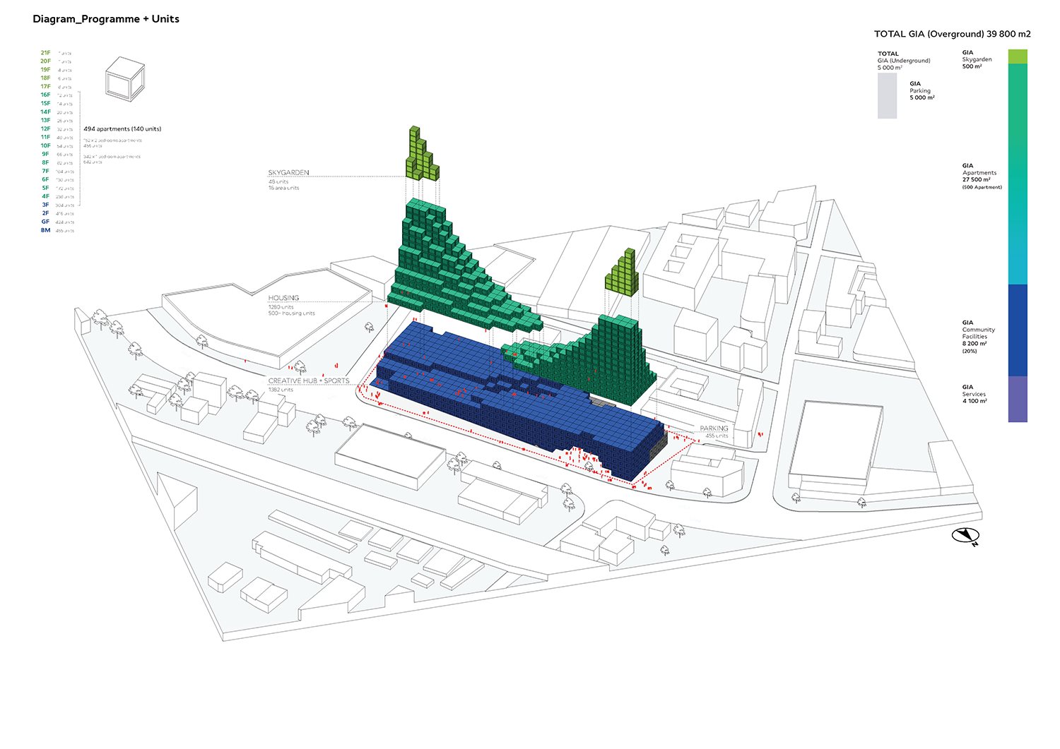 Emerging practice unveils £70m 'Hanging Gardens' of Digbeth