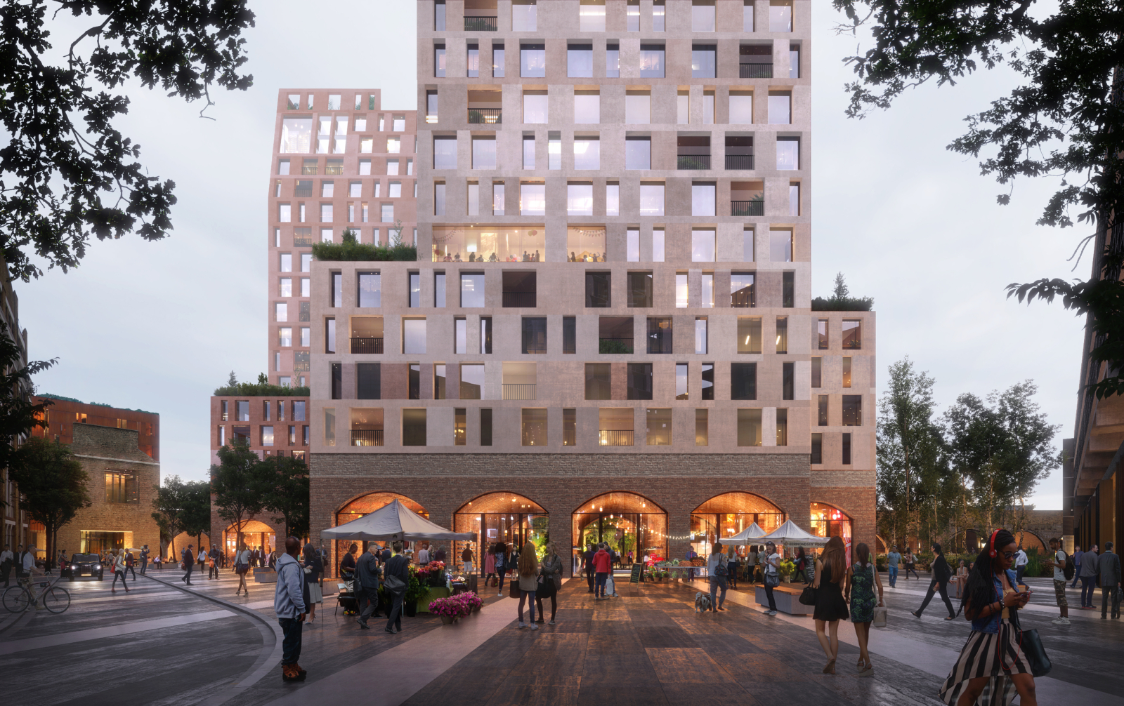 New images revealed of KPF's Bermondsey biscuit factory plans