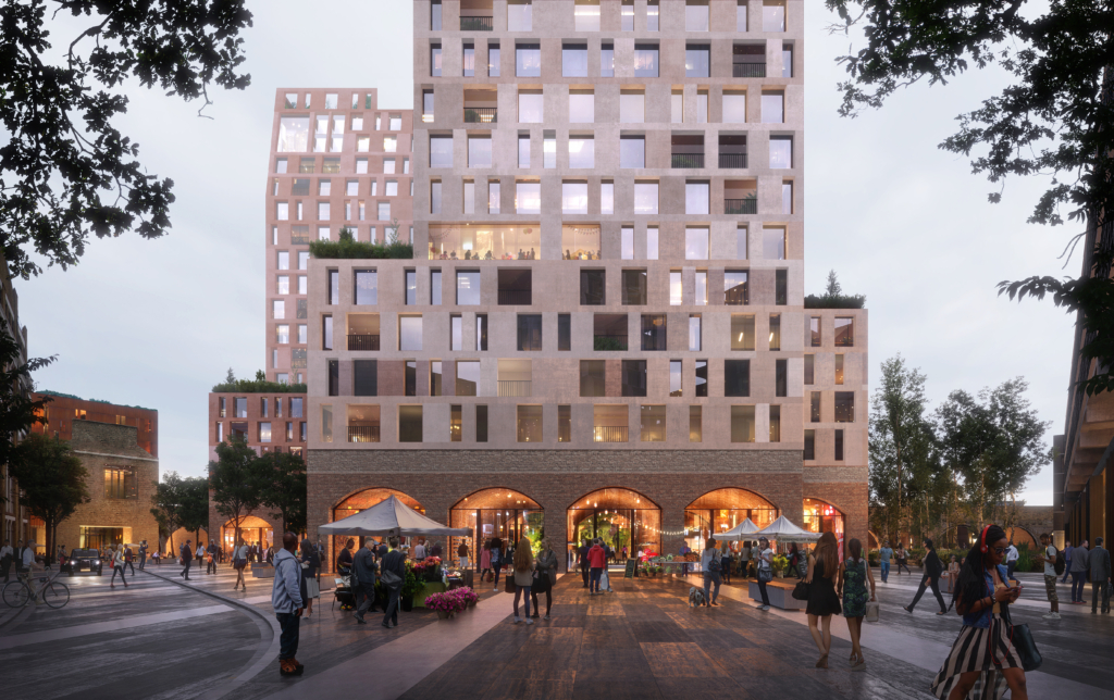 New images revealed of KPF's Bermondsey biscuit factory plans