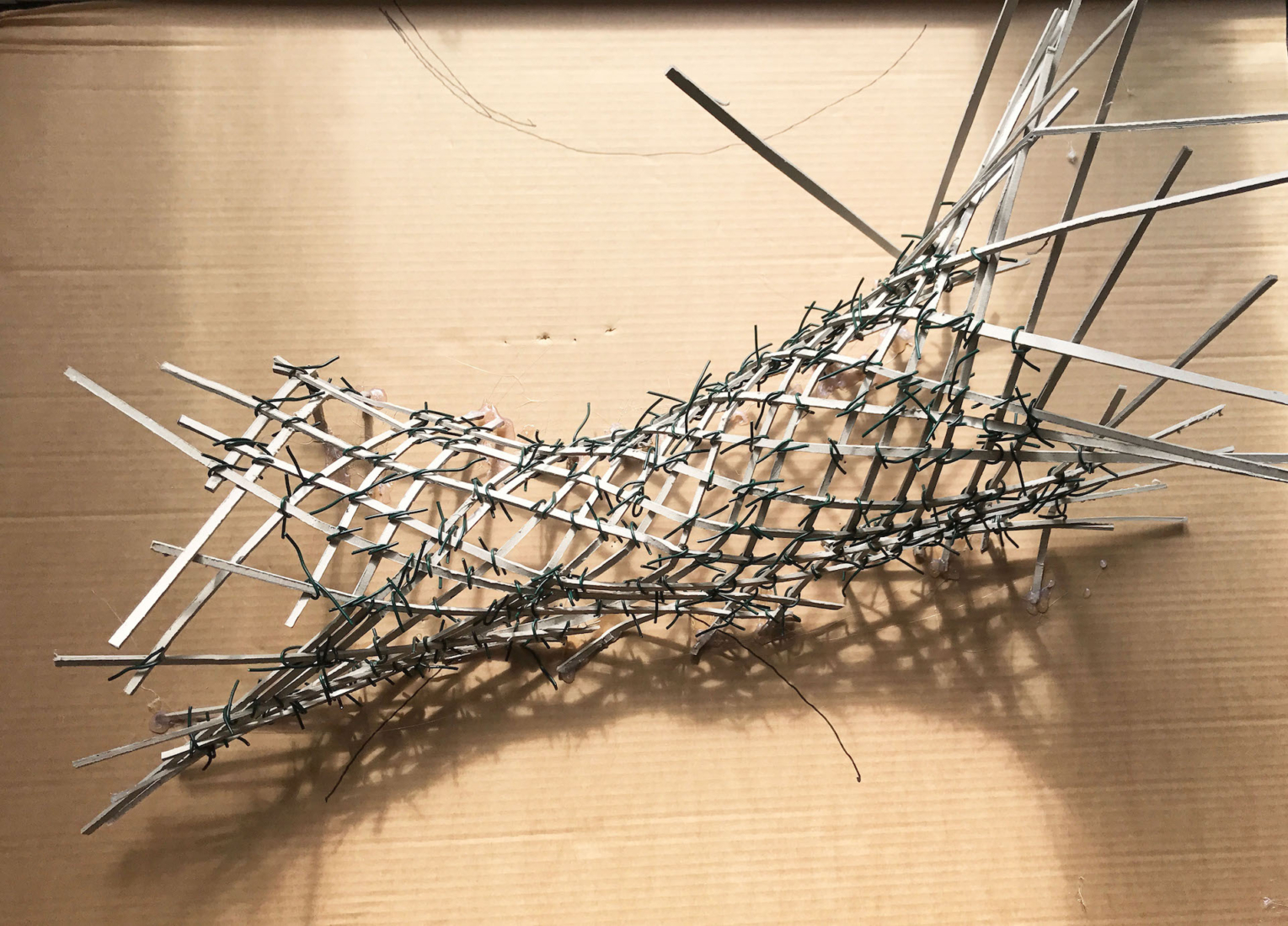 Student pavilion: gridshell by Reading students working with Invisible ...