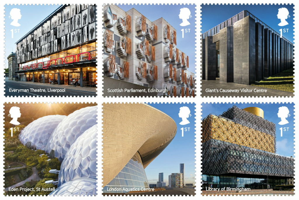 New stamps showcase 'renaissance of contemporary UK architecture'