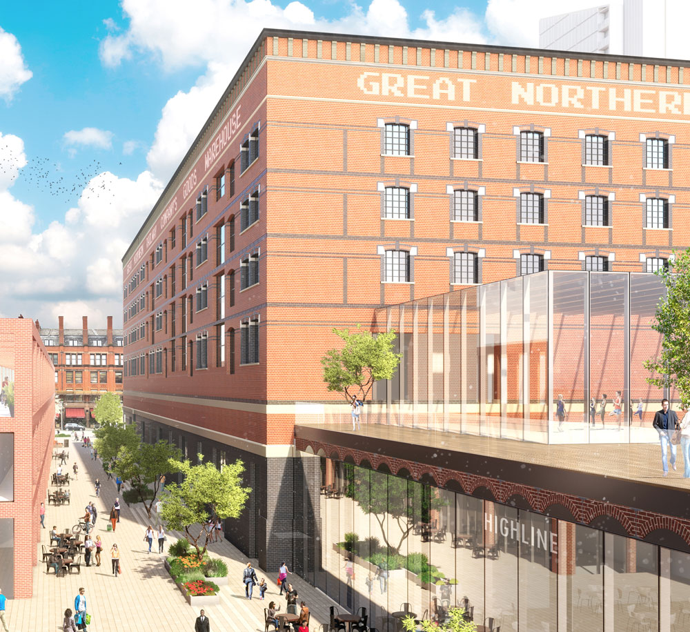 SimpsonHaugh unveils plans for revamp of landmark Manchester warehouse