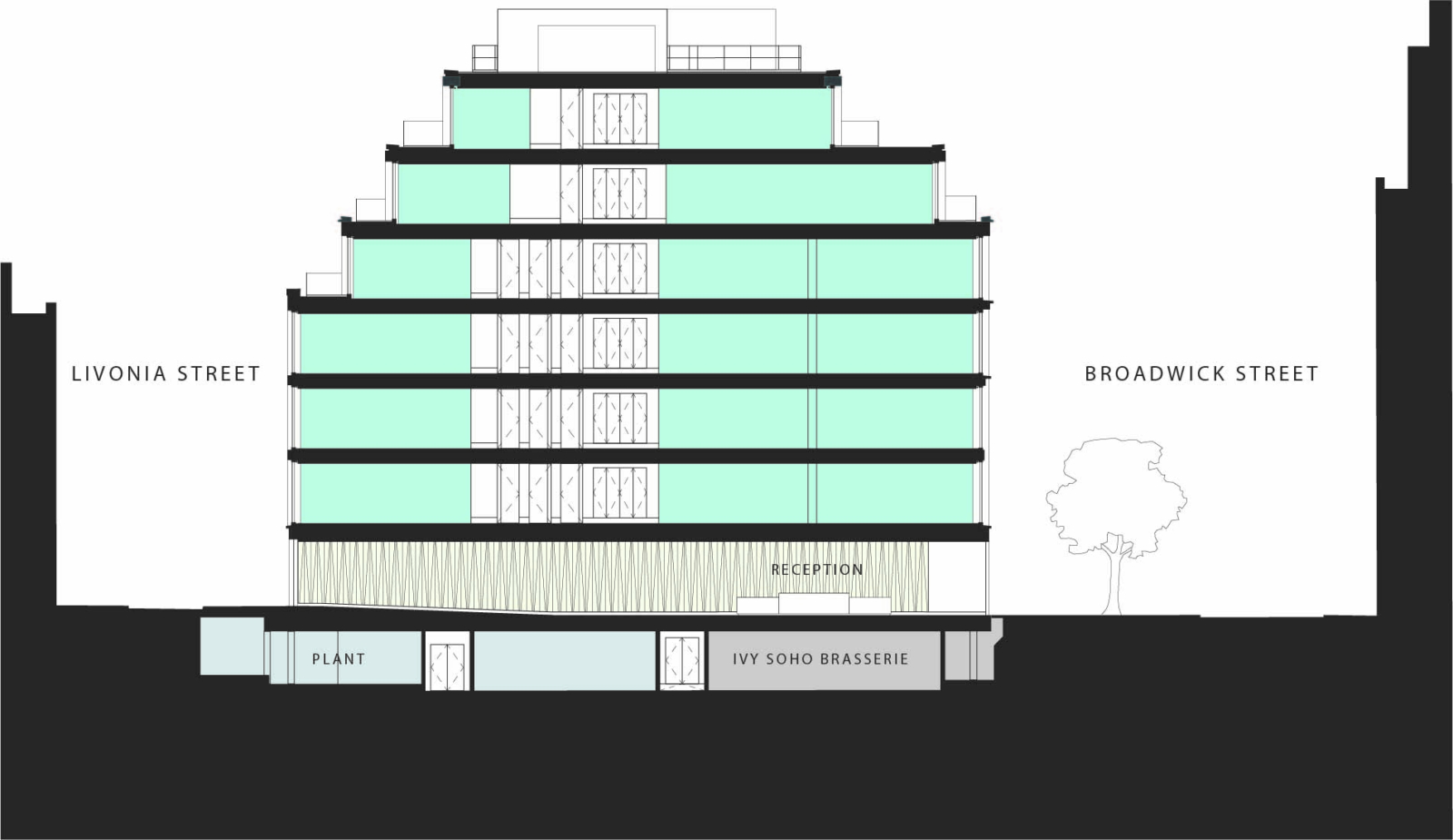 Fashion-inspired patterns adorn Soho’s 30 Broadwick by Emrys Architects