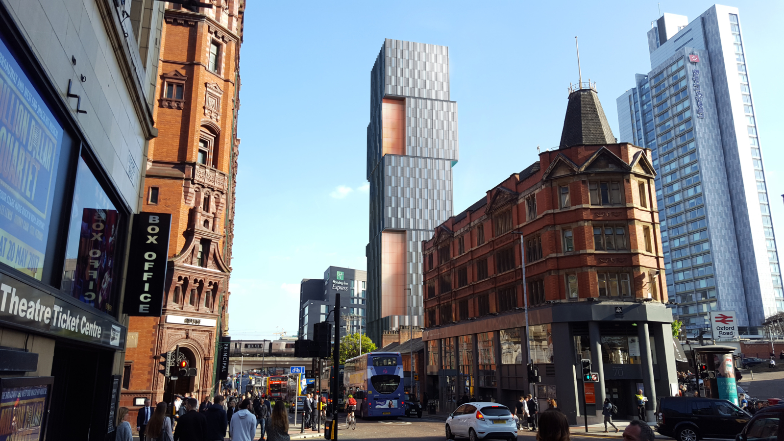 SimpsonHaugh wins approval for 30-storey Manchester student skyscraper