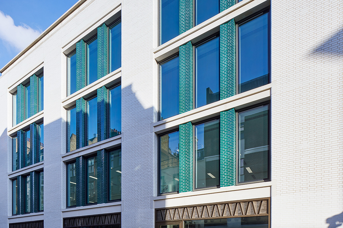 Fashion-inspired patterns adorn Soho’s 30 Broadwick by Emrys Architects