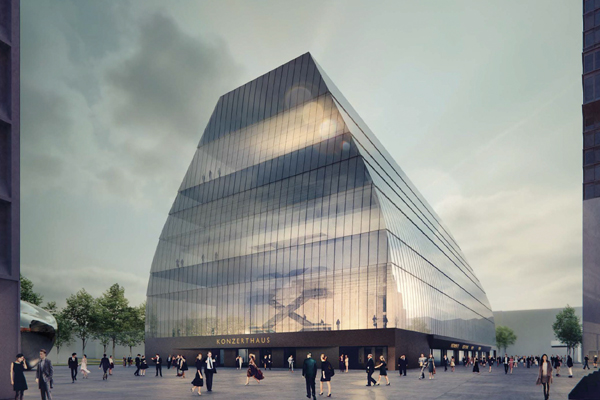 Chipperfield wins third place in Munich Concert Hall contest