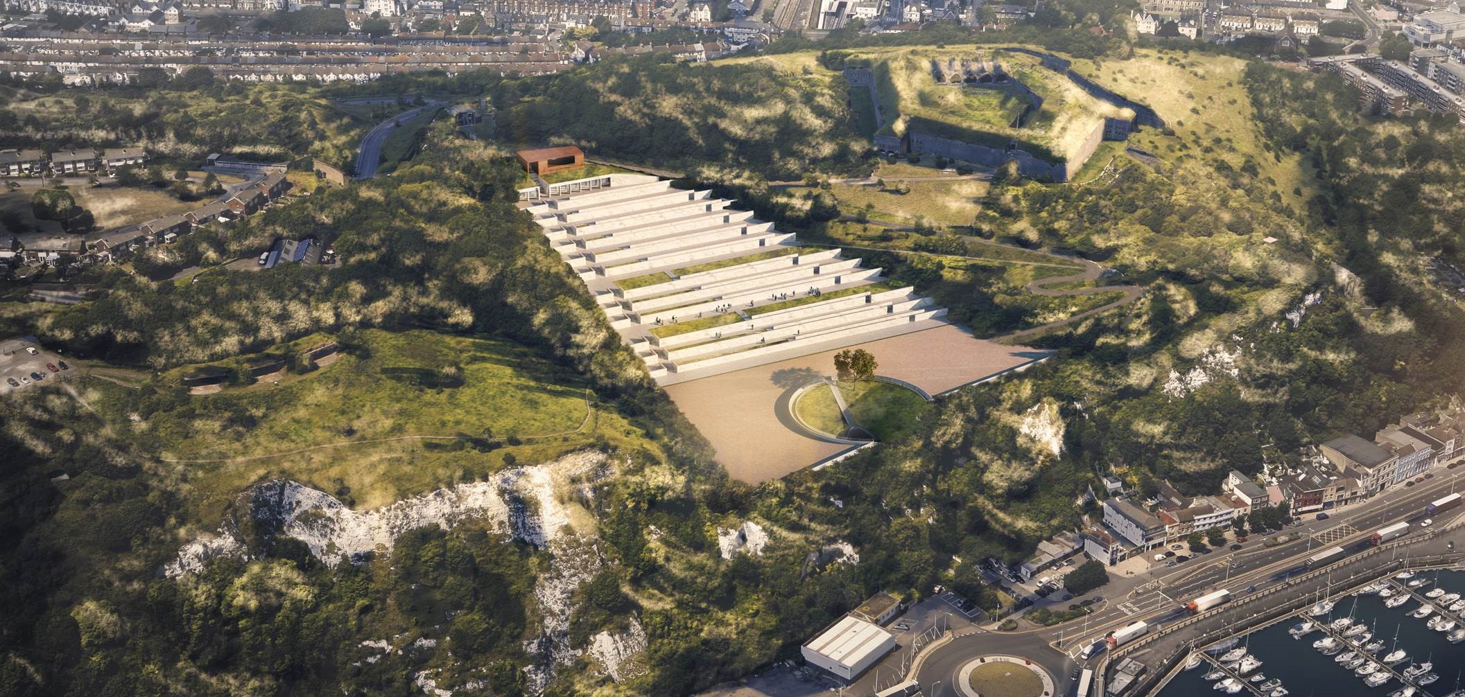 Baca and craft:pegg reveal latest plans for huge Dover war memorial