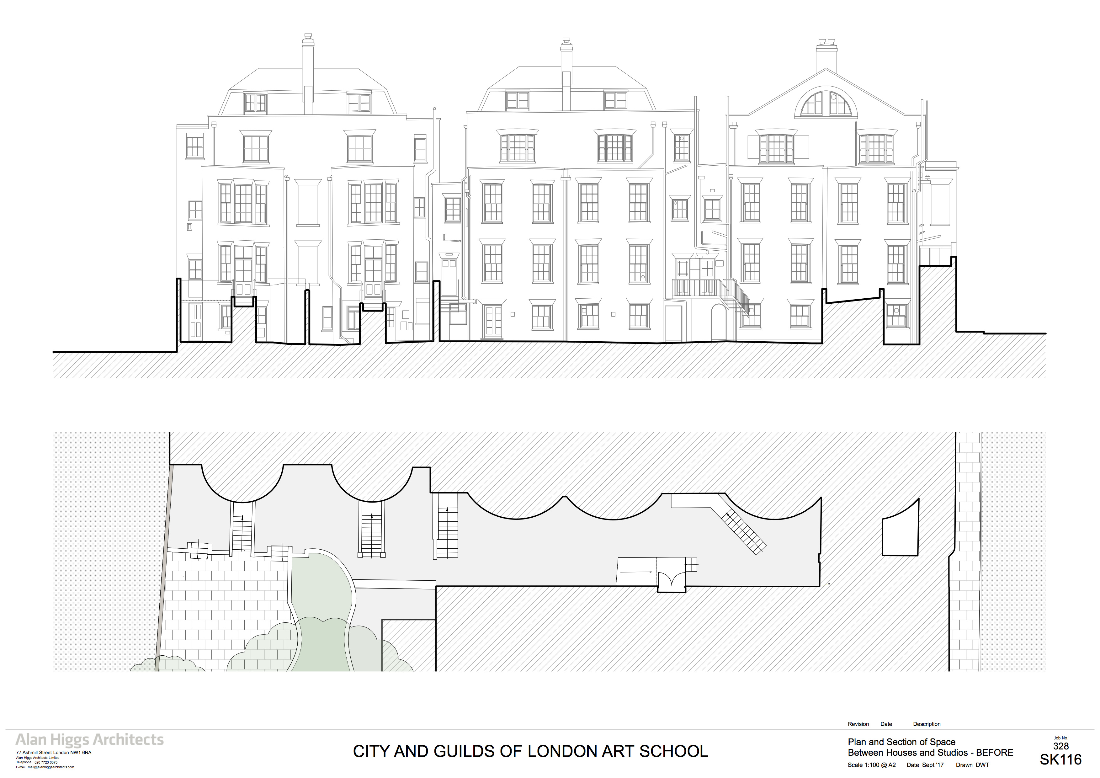 Alan Higgs Architects’ entrance hall for City & Guilds art school ...