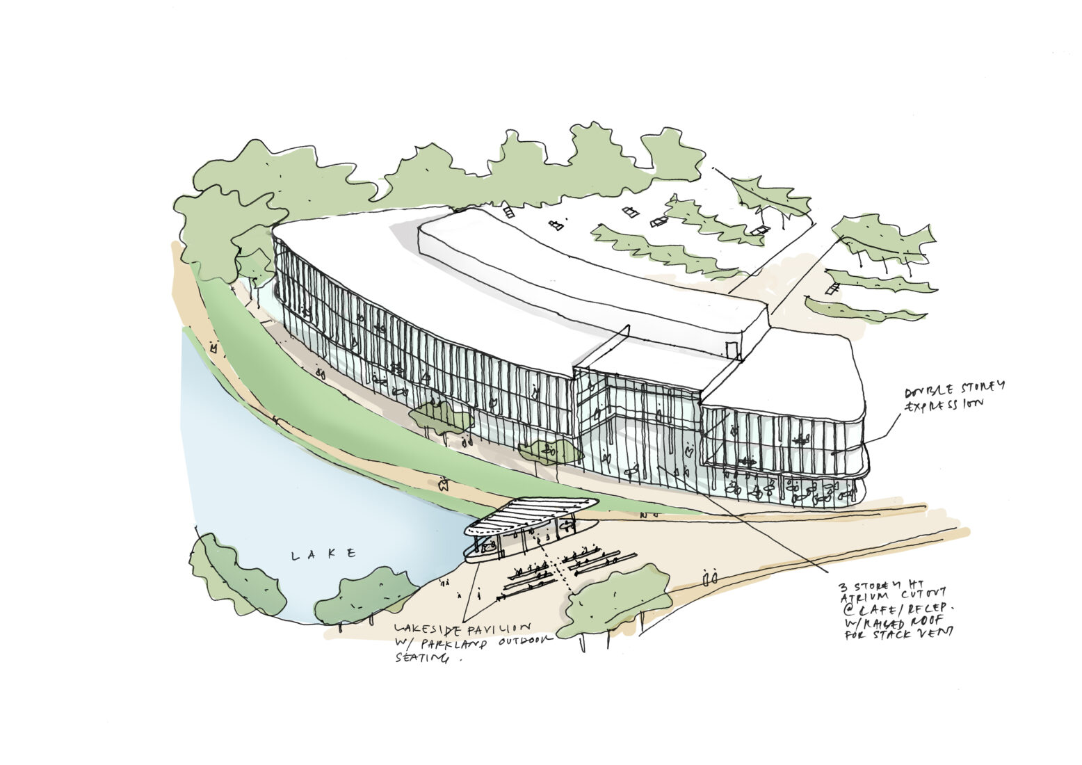 Aukett Swanke’s curved Bradfield Centre opens at Cambridge Science Park