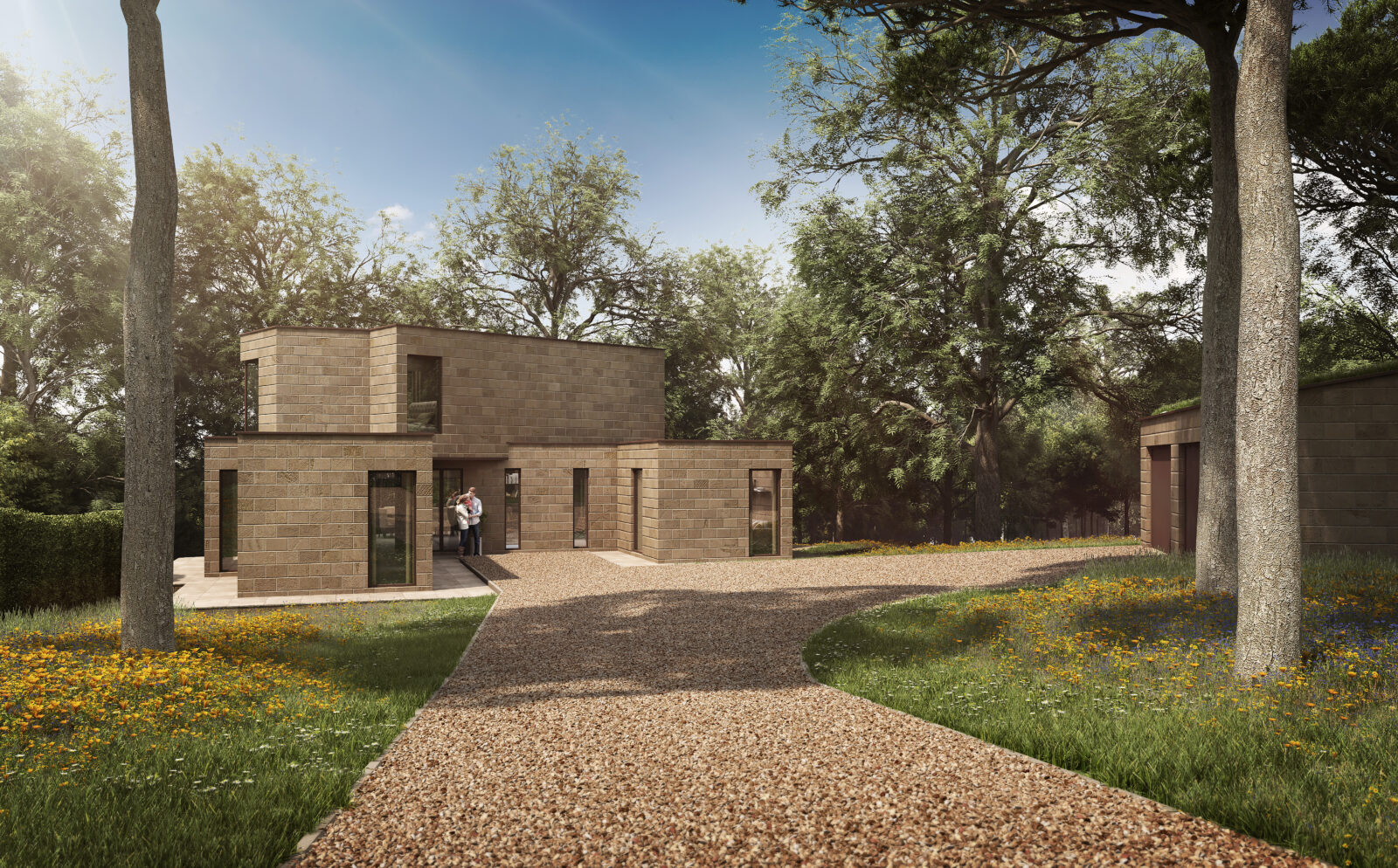 Contemporary limestone home approved for conservation area