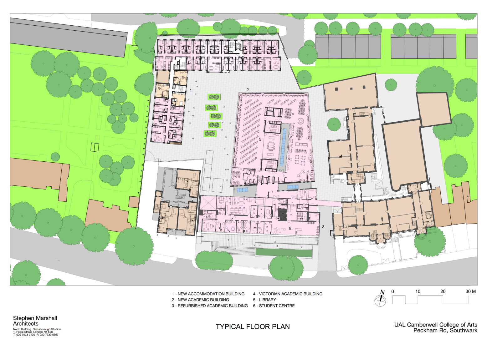 Camberwell College of Arts expanded by Stephen Marshall Architects