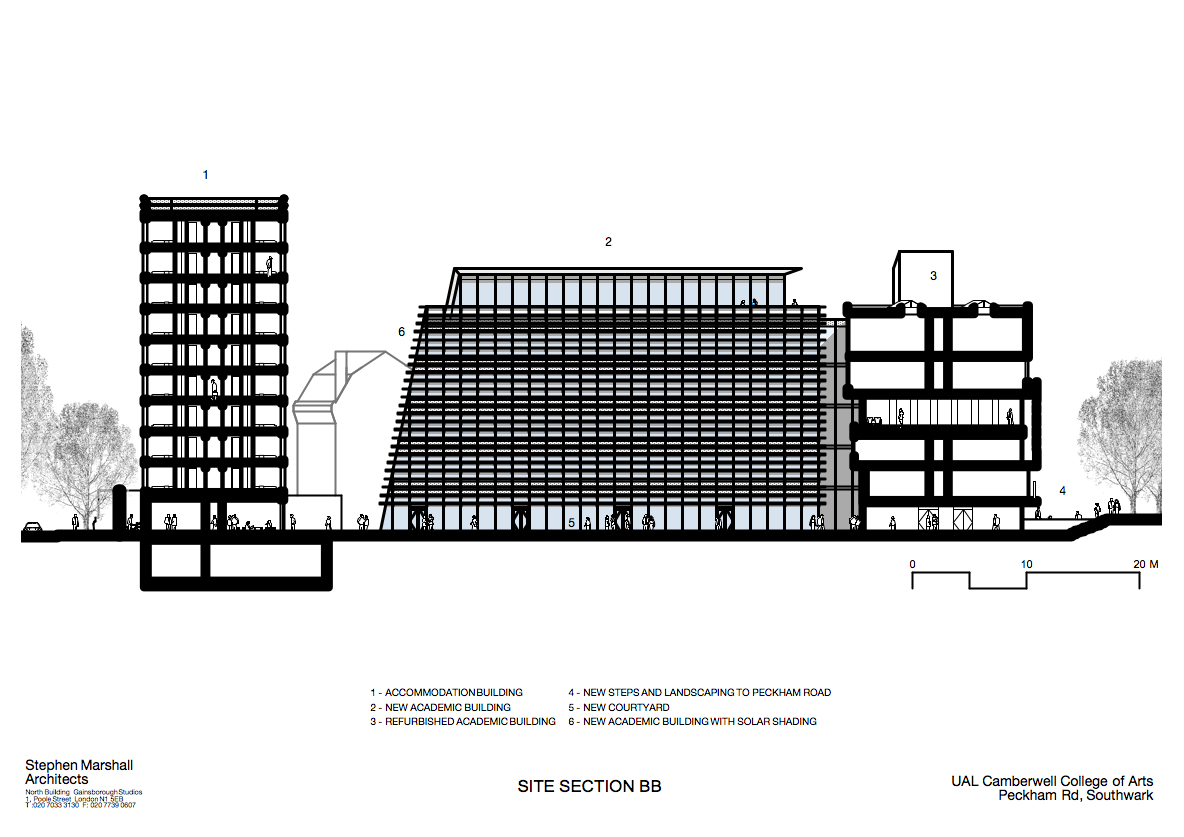 Camberwell College of Arts expanded by Stephen Marshall Architects
