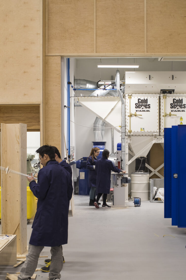 Hawkins\Brown’s Bartlett robotics lab at Here East unveiled