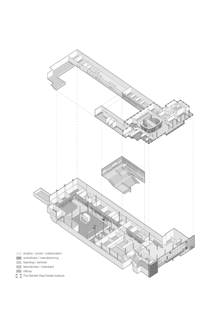 Hawkins\Brown’s Bartlett robotics lab at Here East unveiled