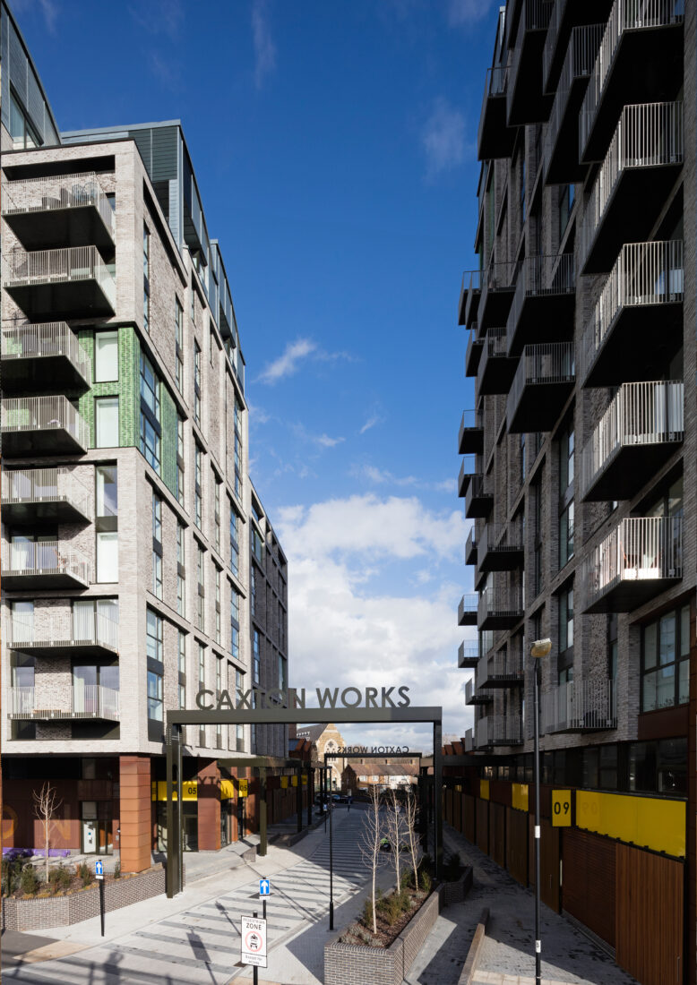 Studio Egret West combines residential with light industry at Caxton Works