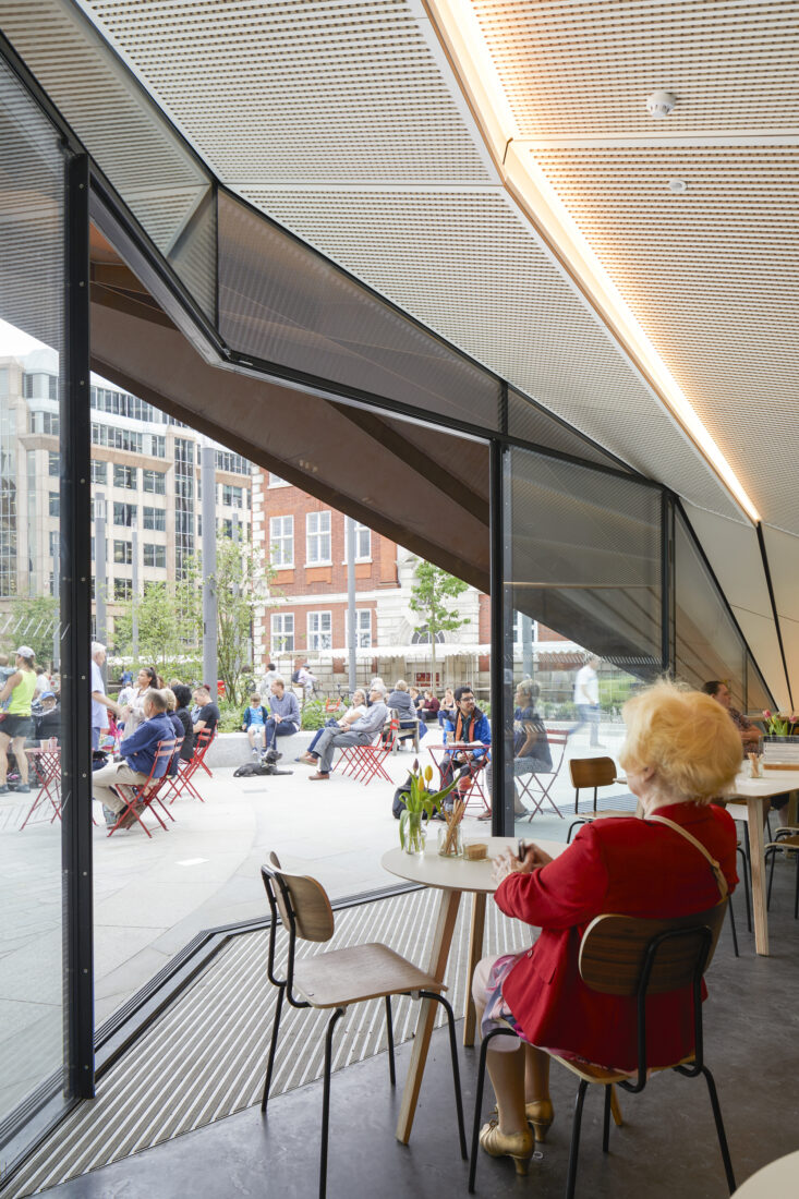 Make unveils Cor-ten pavilion in City of London
