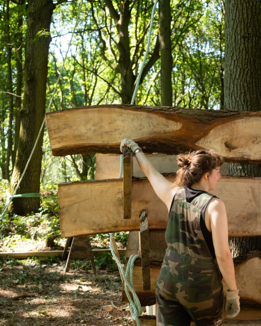 Invisible Studio’s student-build workshop creates six timber structures