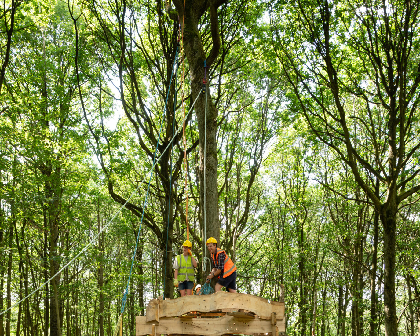 Invisible Studio’s student-build workshop creates six timber structures