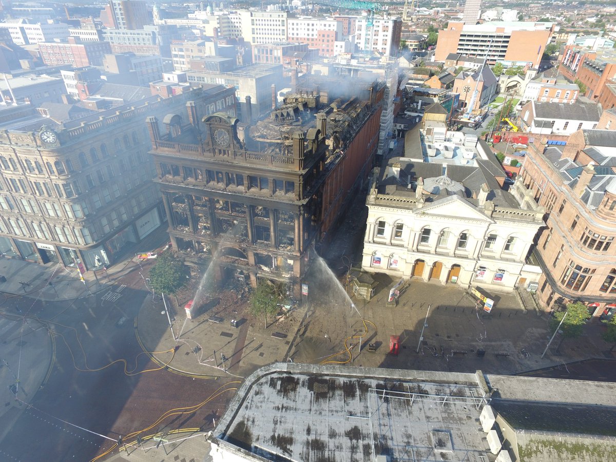 Architects call for restoration of Belfast’s fire-ravaged Bank Buildings