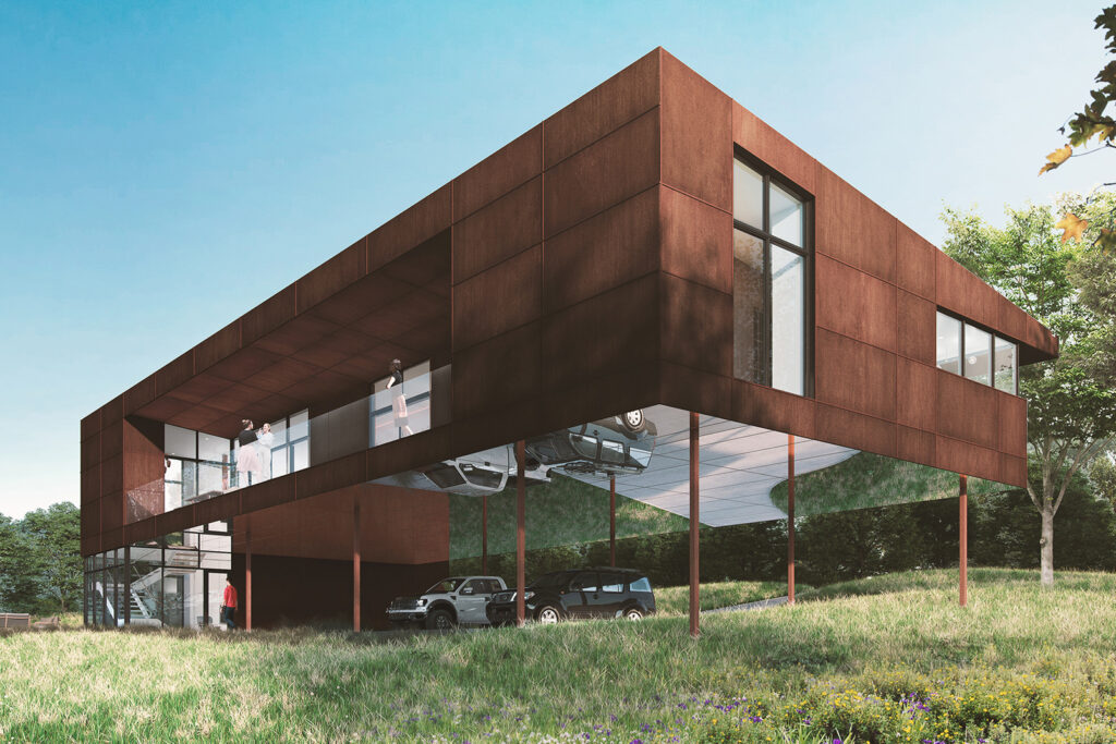 AHMM starts work on Cor-ten-clad house in Oklahoma suburb