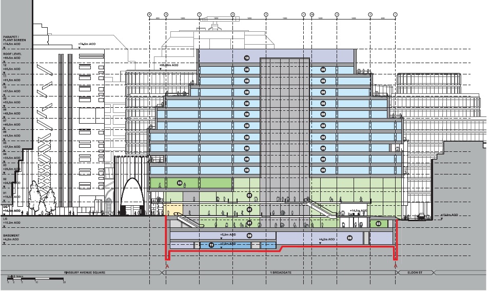 Last ‘unaltered part’ of Broadgate faces demolition as listing is ruled out