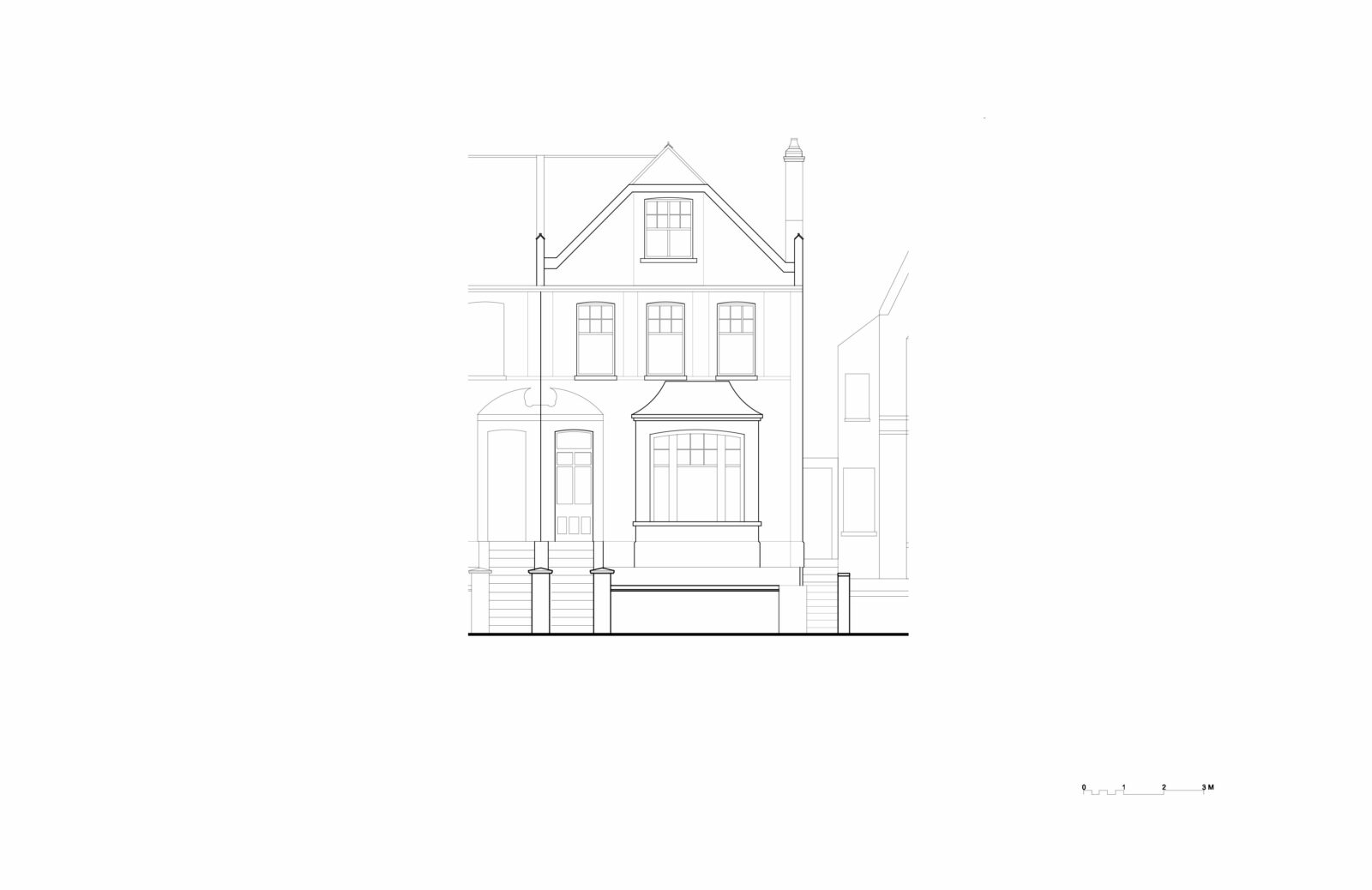 Mulroy Architects play with shadows in rusticated rear extension