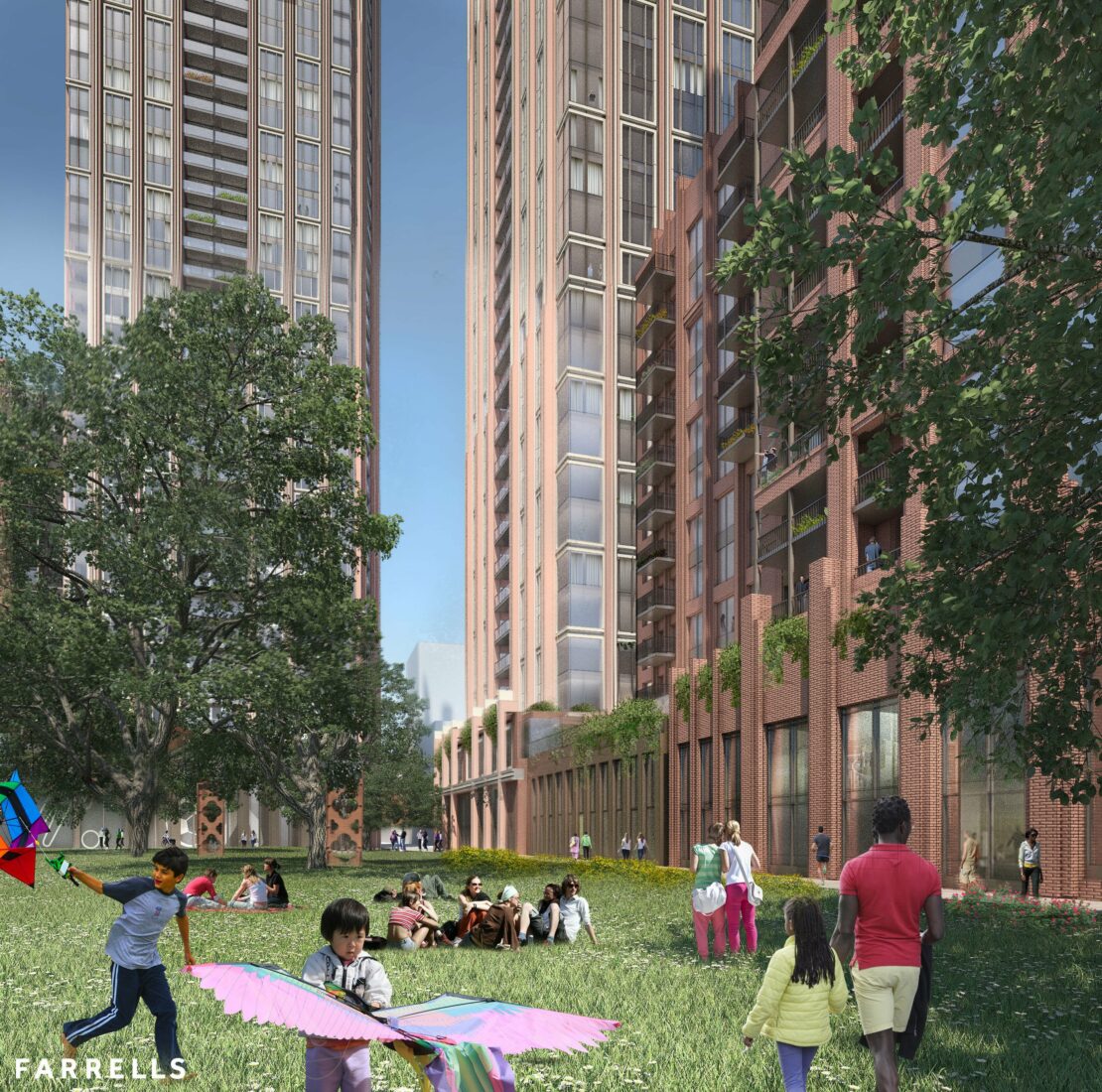 Farrells wins planning for £520m skyscraper scheme in south London