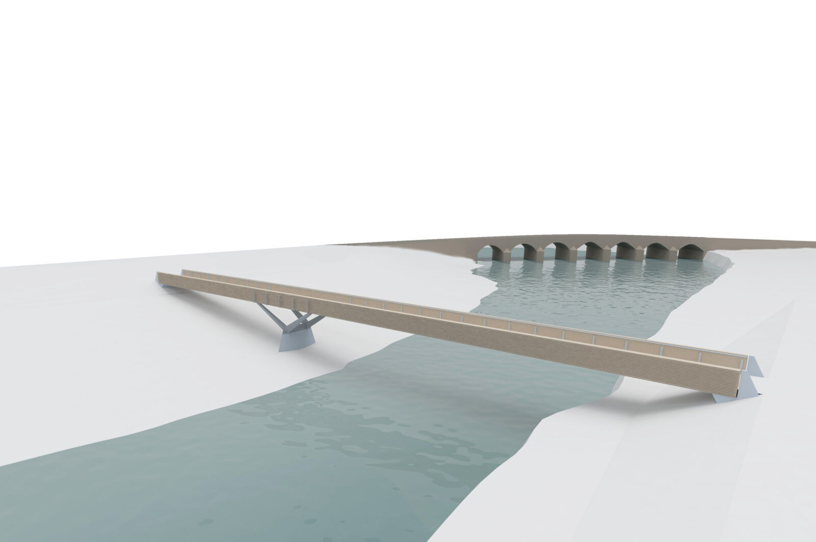 Knight Architects wins permission for timber-clad bridge in south Wales