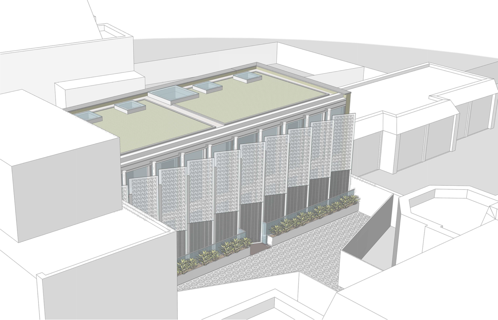 HCL Architects’ mews houses feature solar panels as cladding