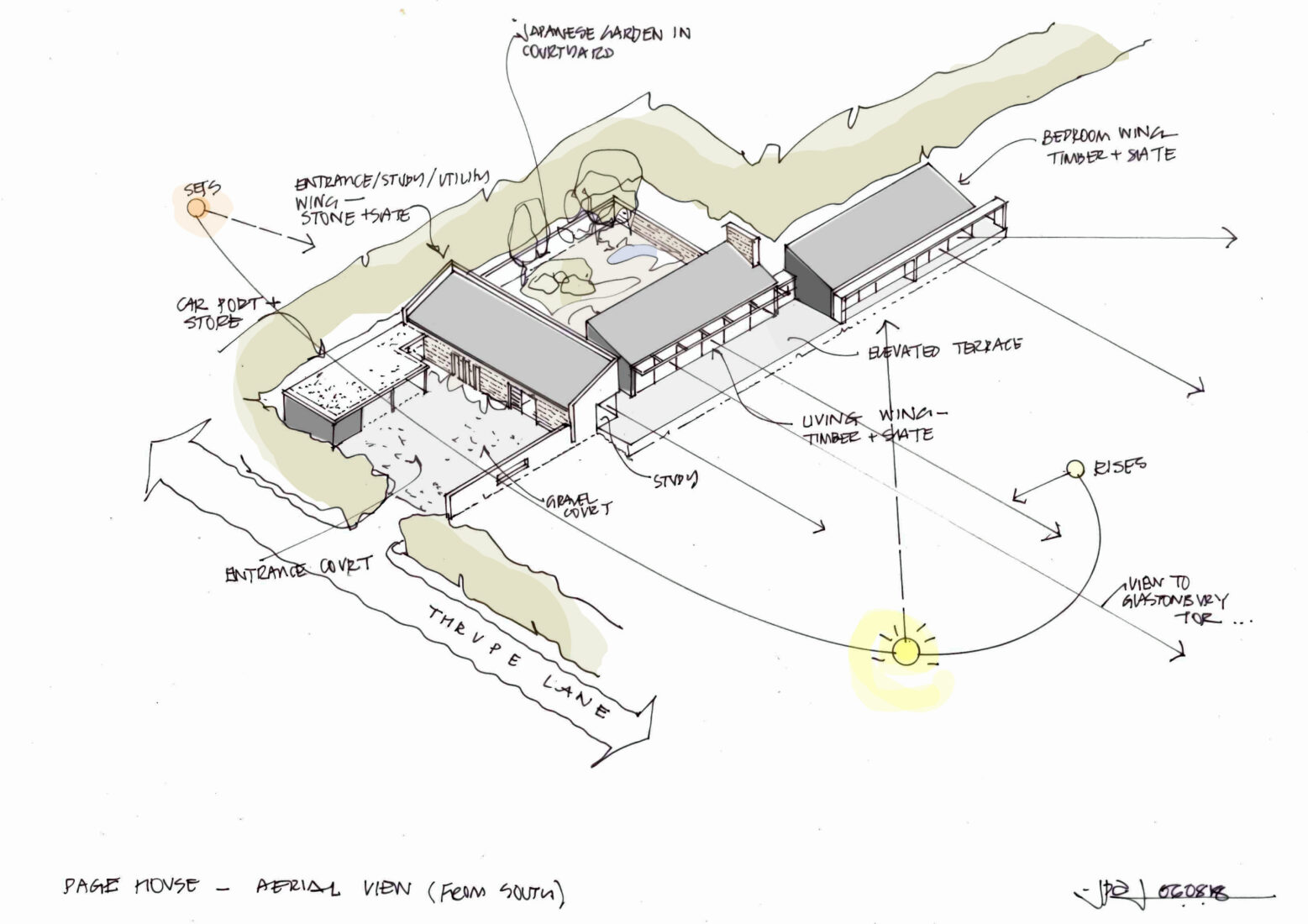 John Pardey wins planning for three-pavilion farmhouse in Somerset