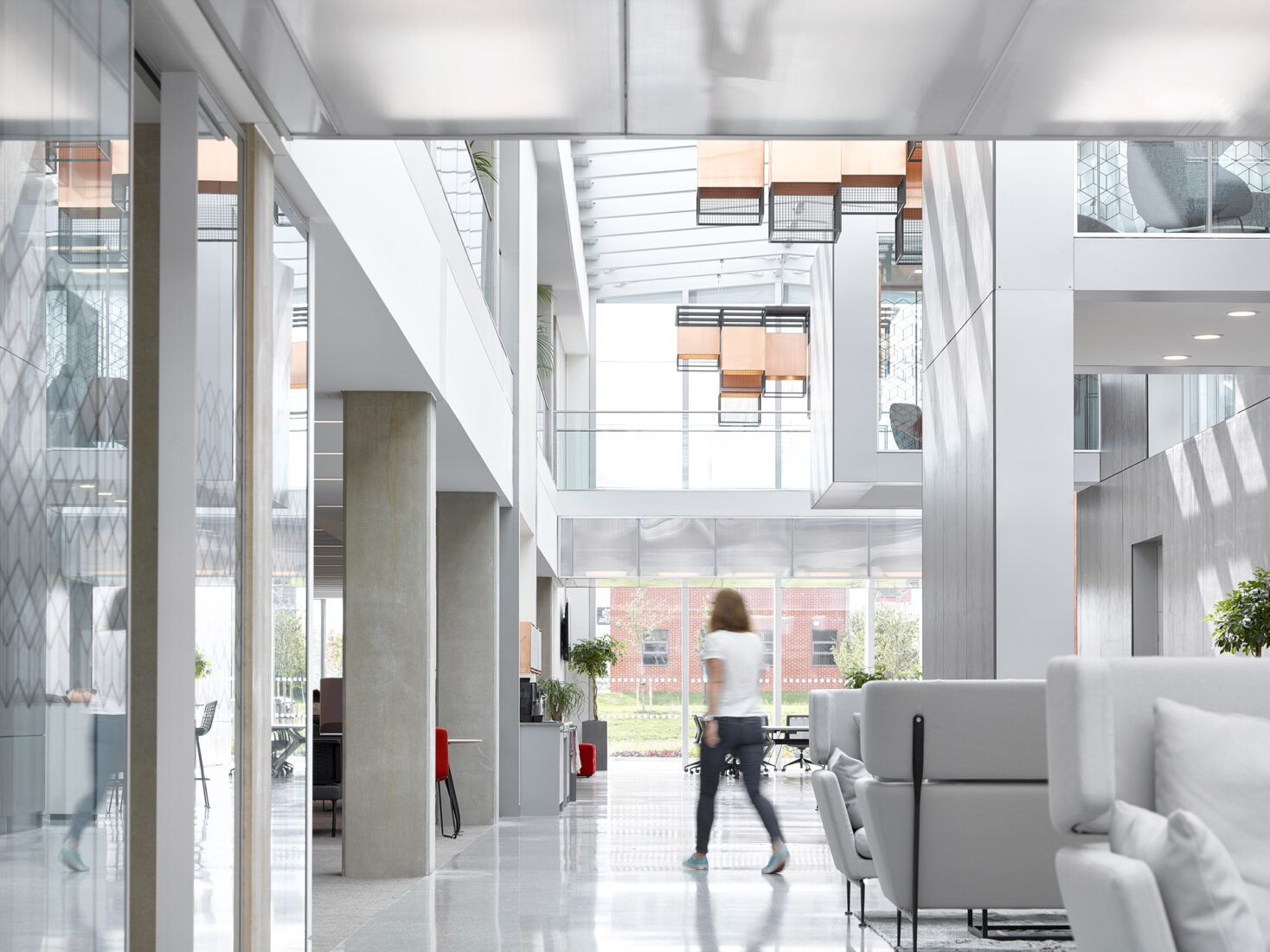 FaulknerBrowns completes porcelain tile-clad office in County Durham