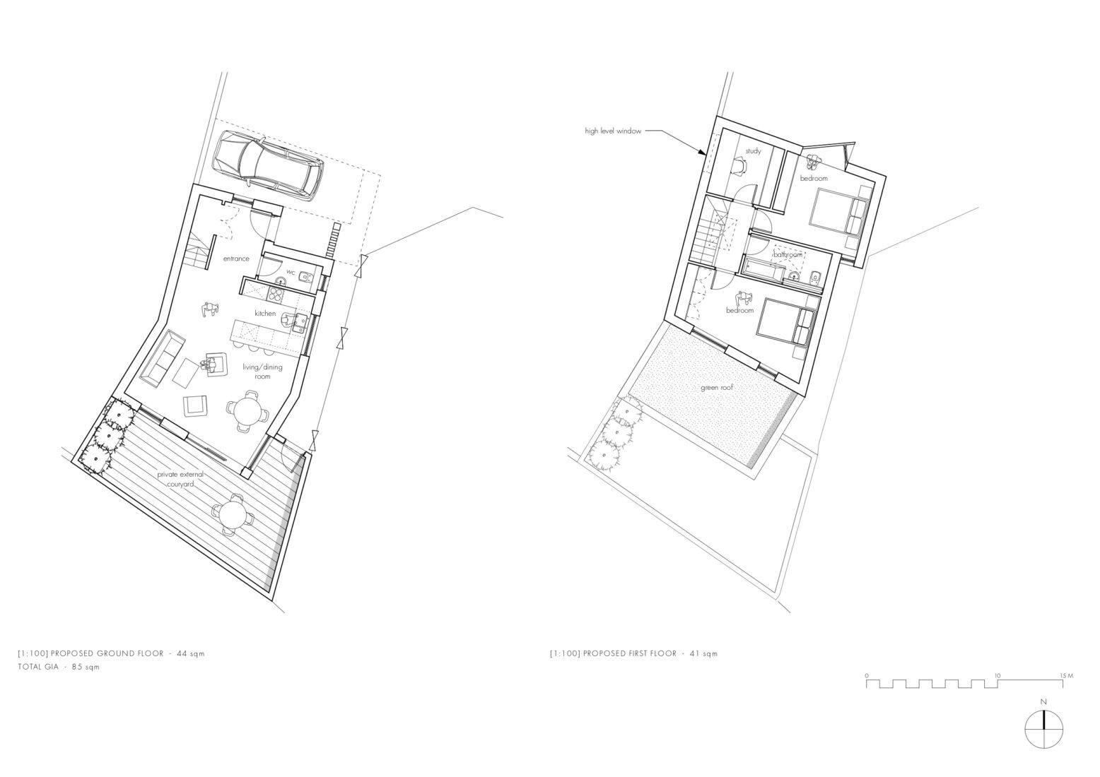 PAD Studio submits plans for house on north London backland site
